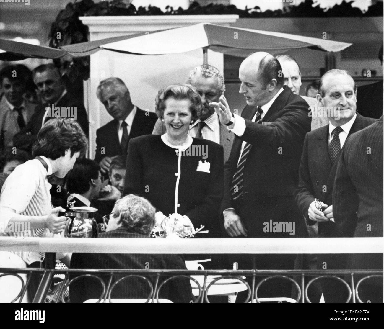 Margaret Thatcher visits the Gateshead Metrocentre with John Hall Stock ...