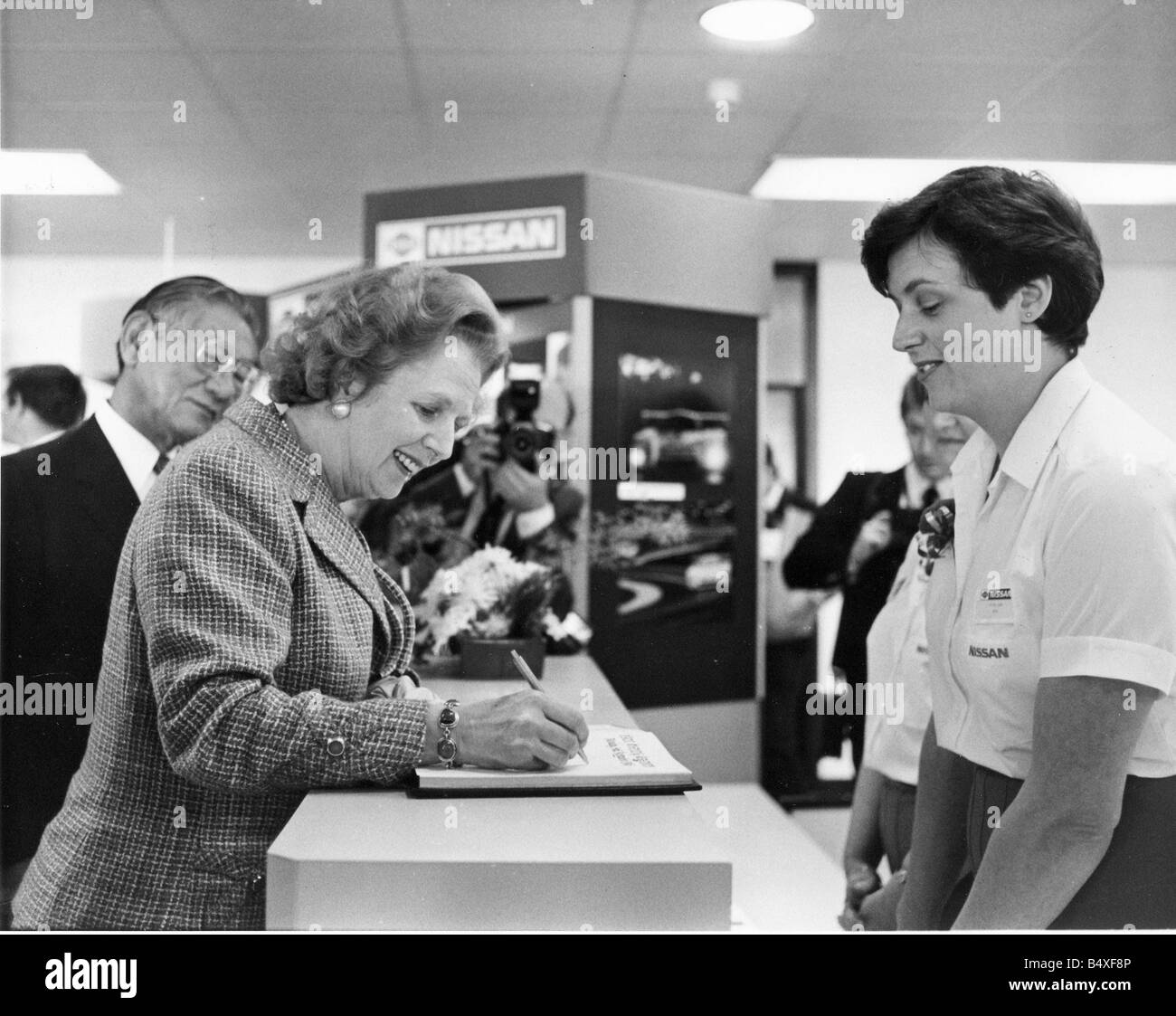 Margaret thatcher and dennis thatcher Black and White Stock Photos ...