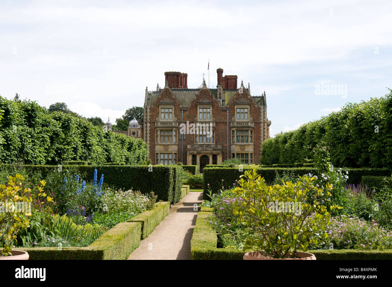 North elevation of Sandringham House Sandringham Norfolk England from ...