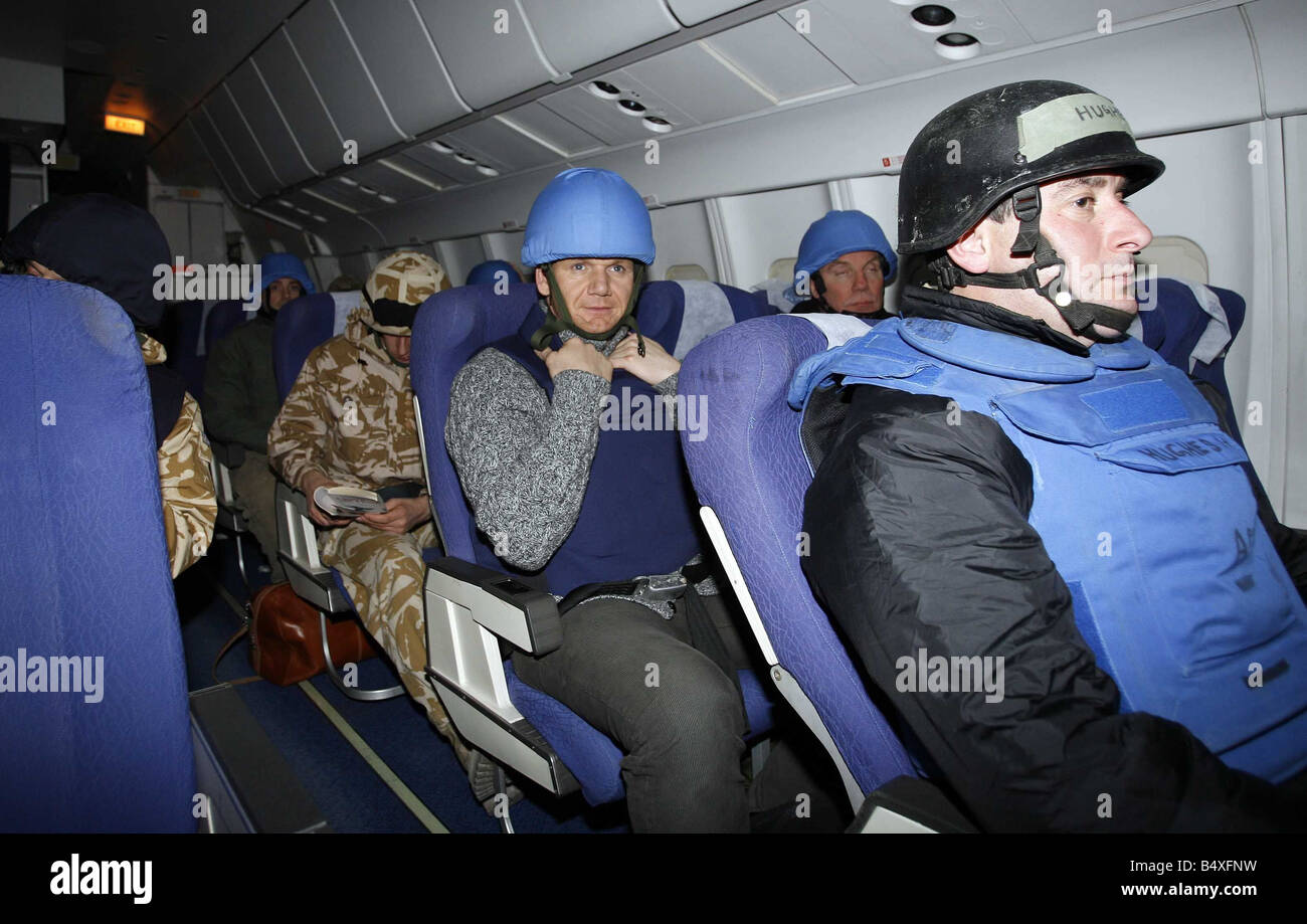 Celebrity Chef Gordon Ramsay on an RAF flight to Afghanistan to cook ...
