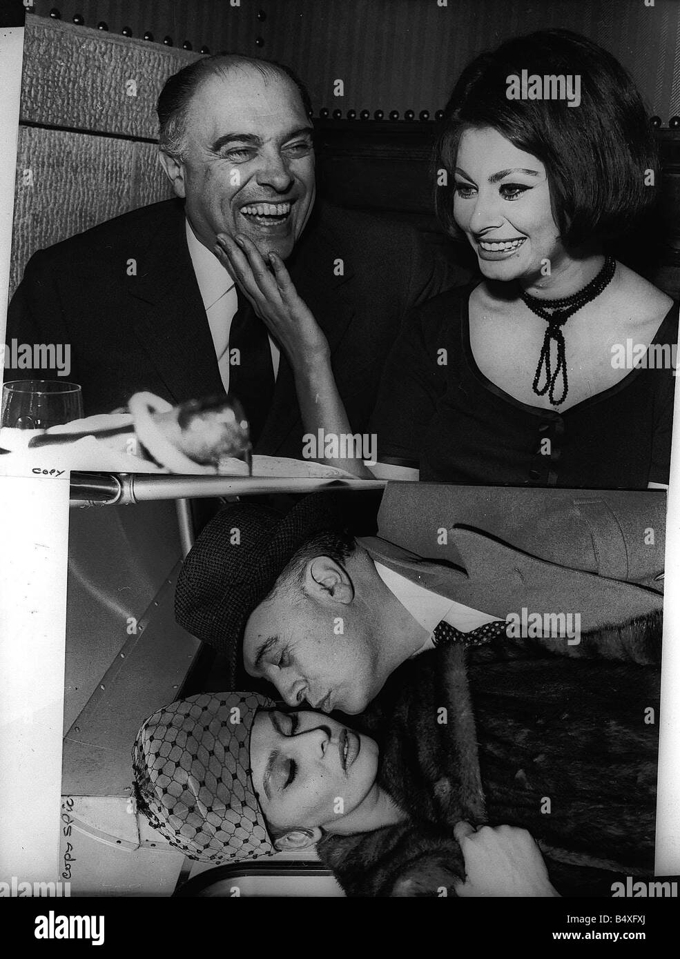 Sophia loren carlo ponti 1950s hi-res stock photography and images - Alamy