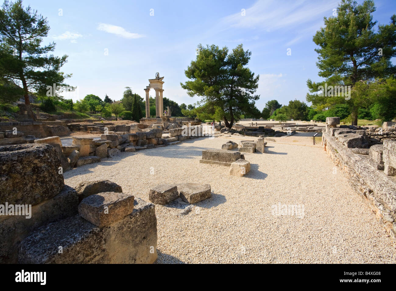 Glanum ancient ruins Provence France Stock Photo - Alamy