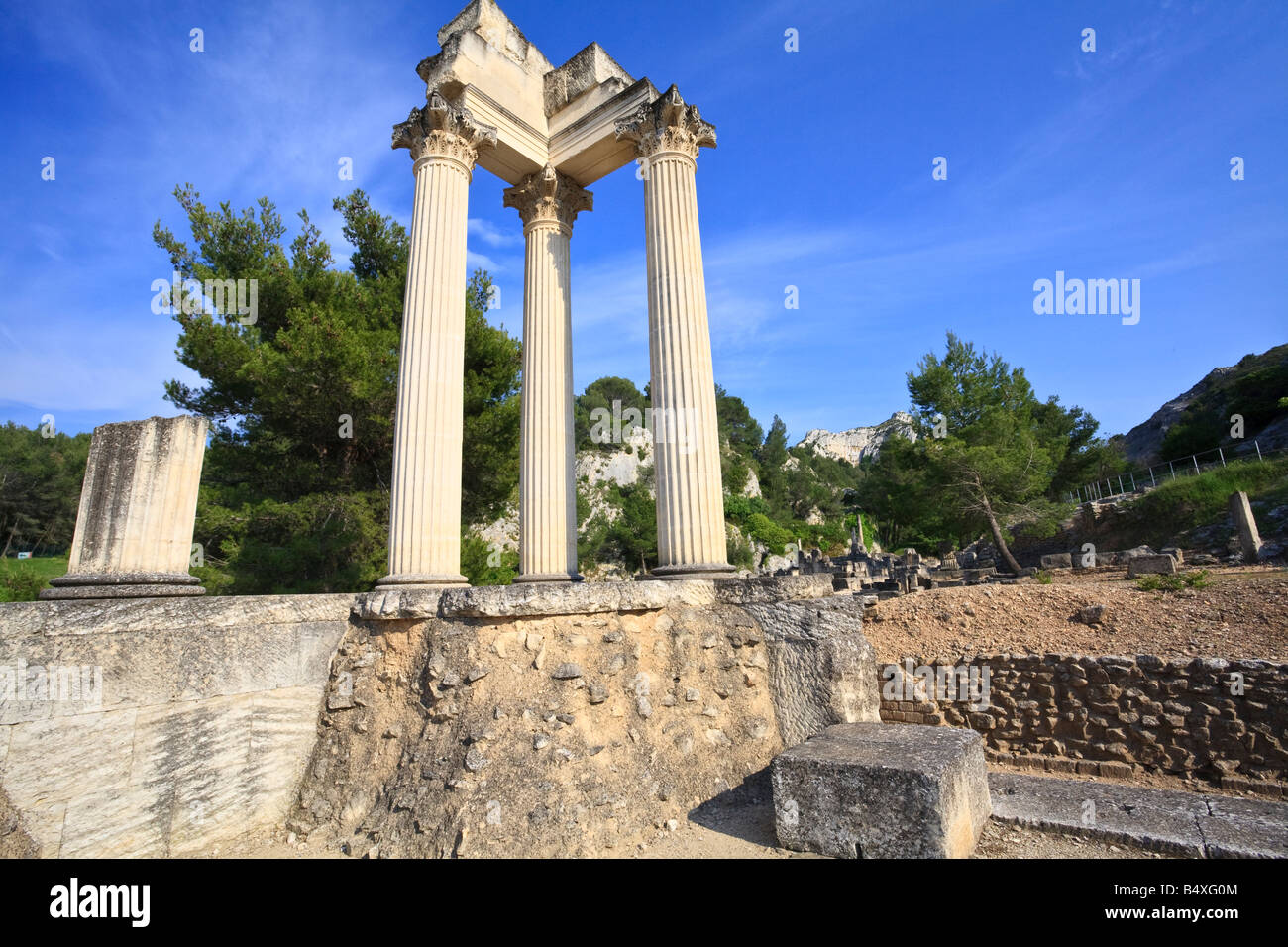 Glanum ancient ruins Provence France Stock Photo - Alamy