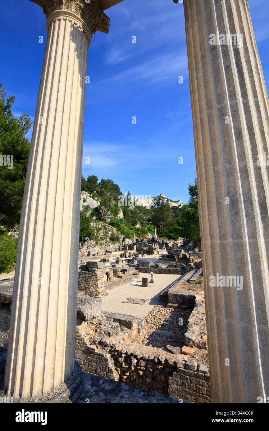Glanum ancient ruins Provence France Stock Photo - Alamy