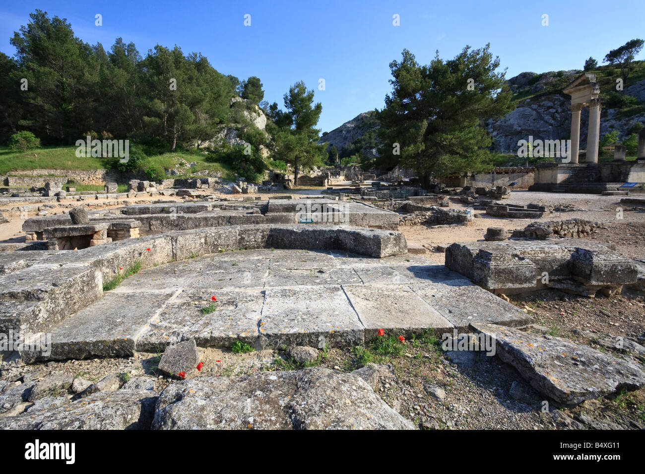 Glanum ancient ruins Provence France Stock Photo - Alamy