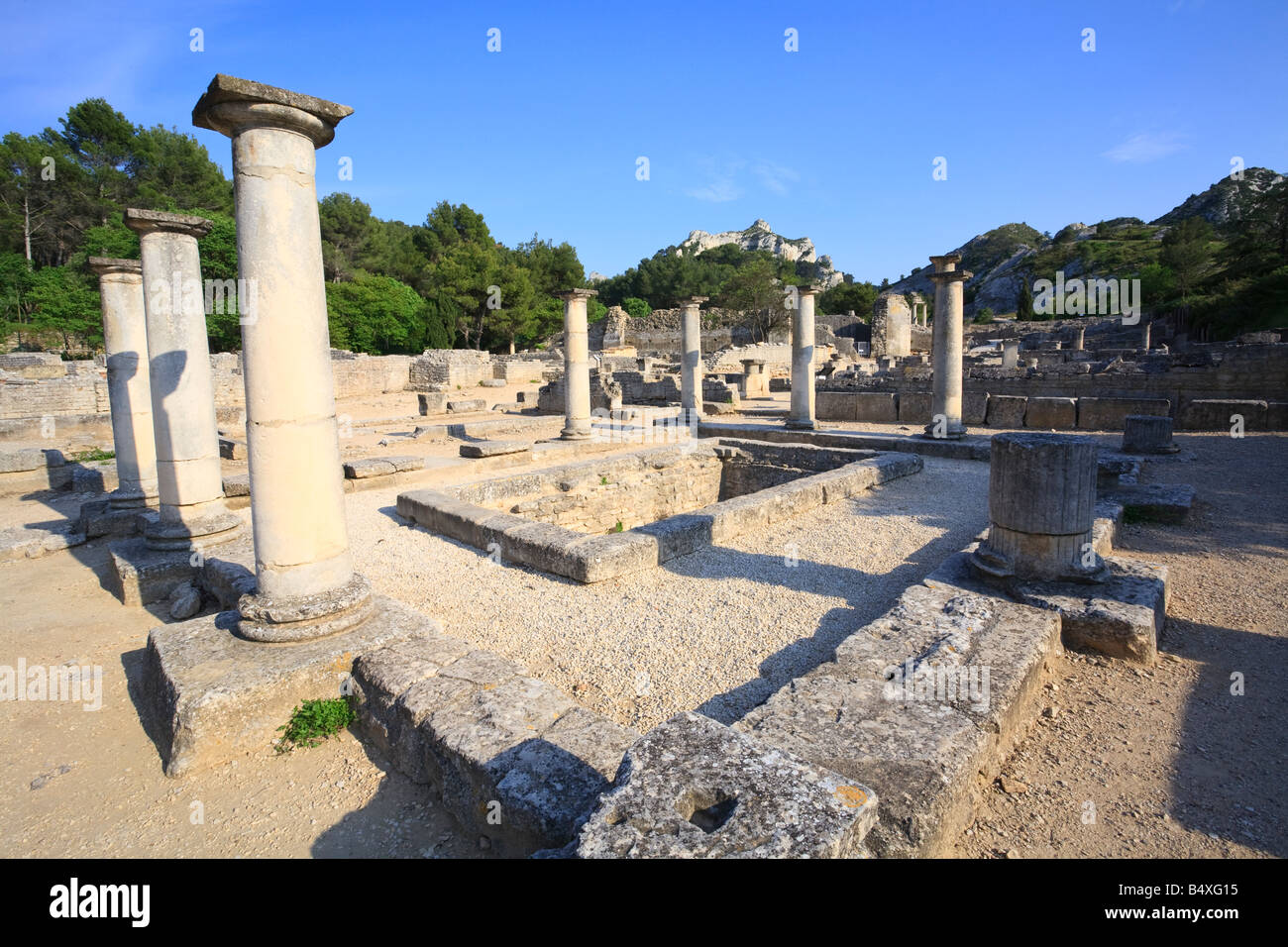 Glanum ancient ruins Provence France Stock Photo - Alamy