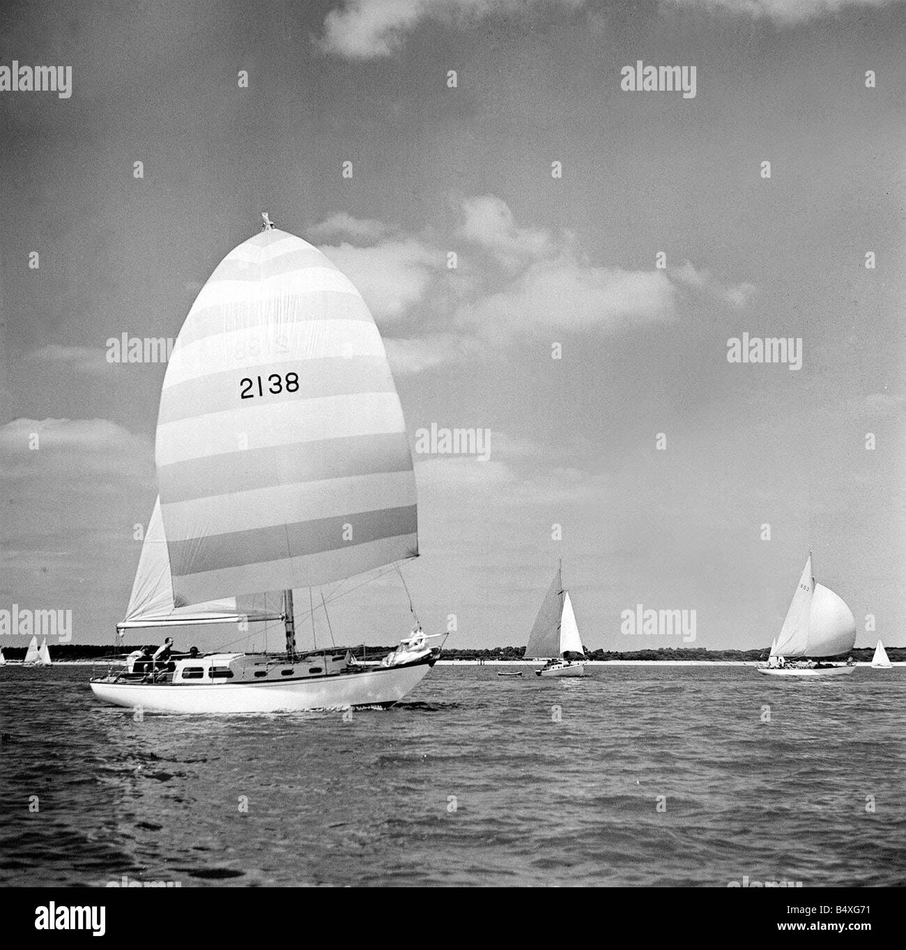 Yachting cowes Black and White Stock Photos & Images - Alamy