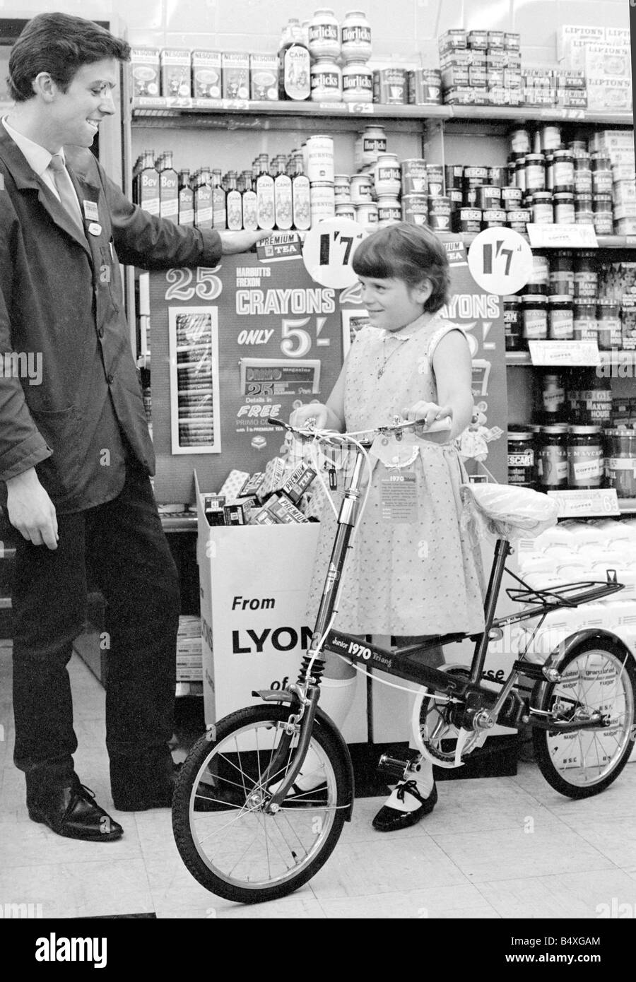 Angela Moore is pictured in a Coventry store with her new bicycle which ...