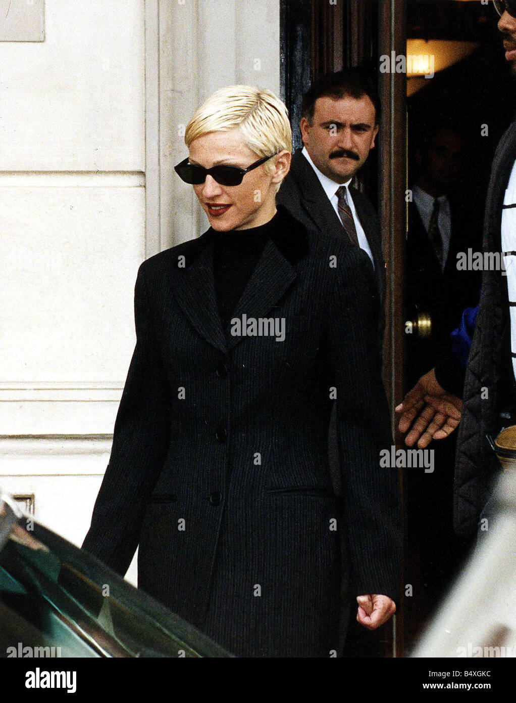 Madonna Pop Singer leaving for Wembley Stadium Stock Photo - Alamy