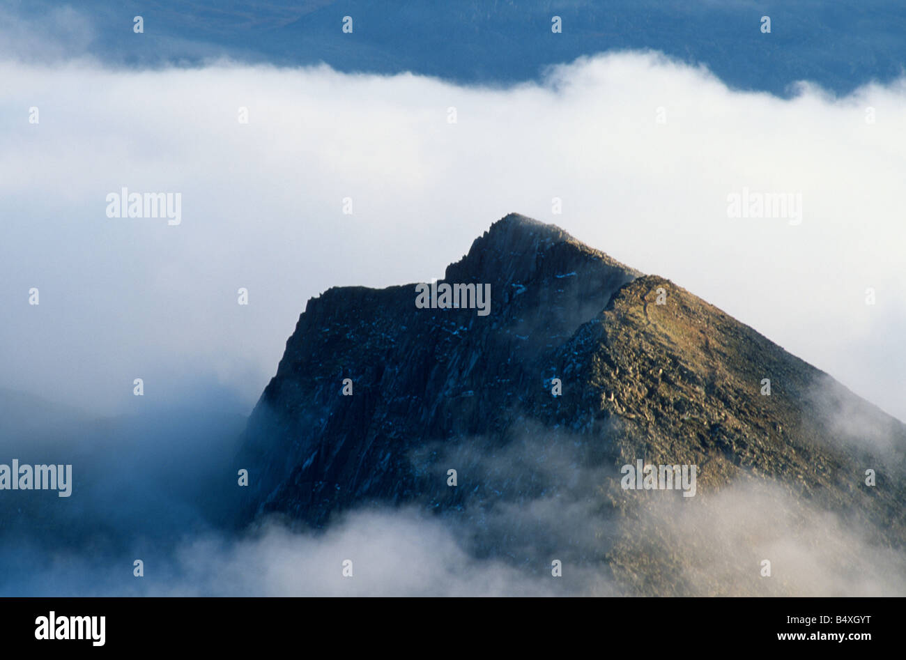 Lliwedd from Snowdon Snowdonia North Wales Stock Photo - Alamy