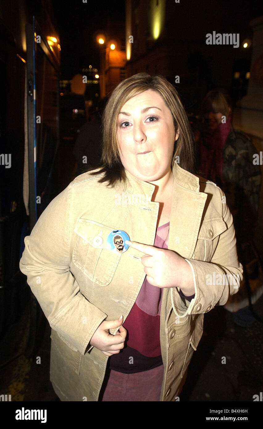 Michelle McManus Pop Idol finalist December 2003 touring Glasgow to ...