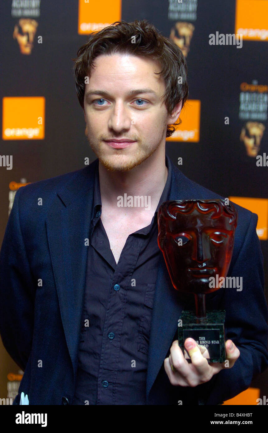 Actor James McAvoy at the Bafta Orange Rising Star awards Stock Photo ...