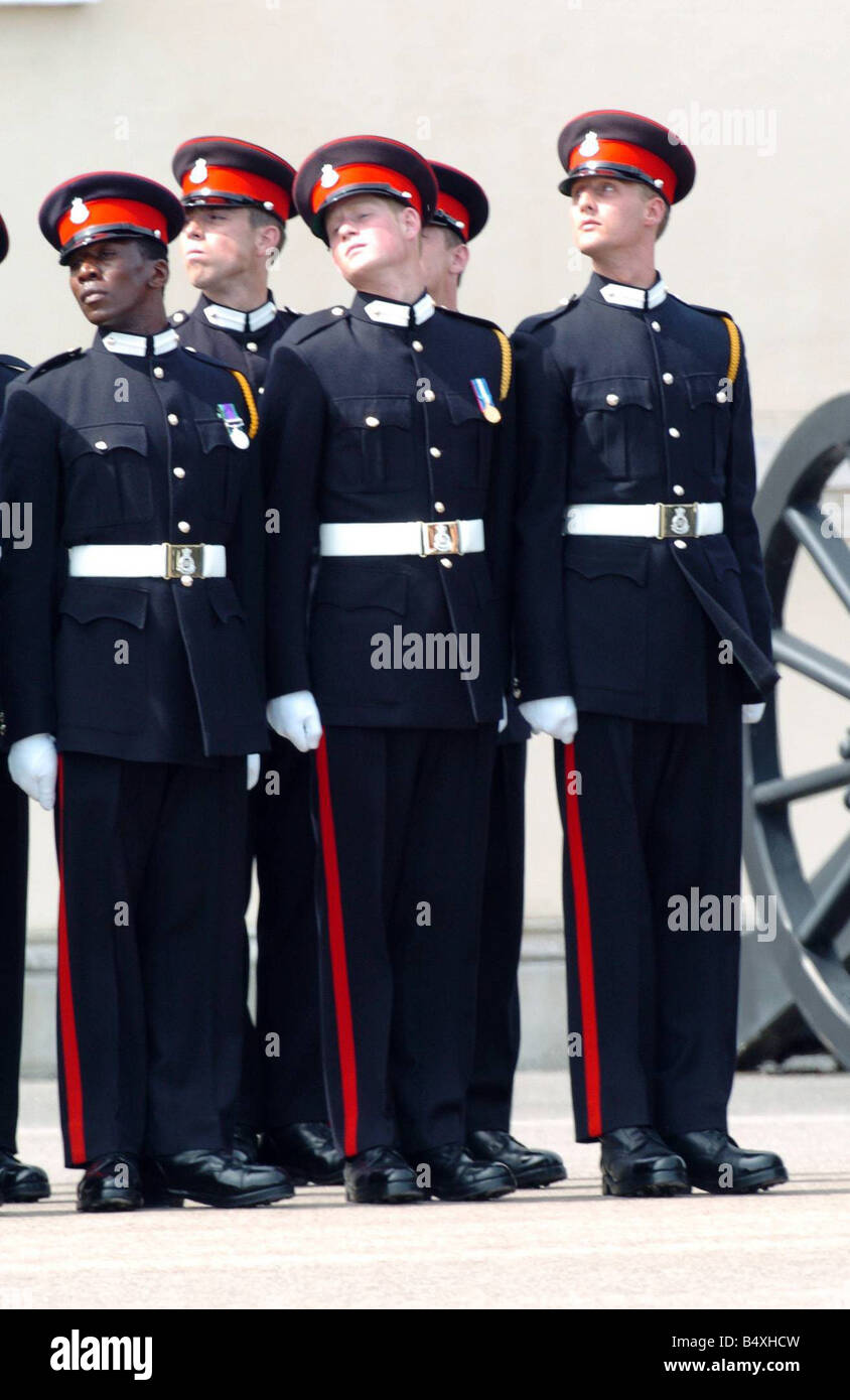 Prince Harry at the Sandhurst military academy parade for the new ...