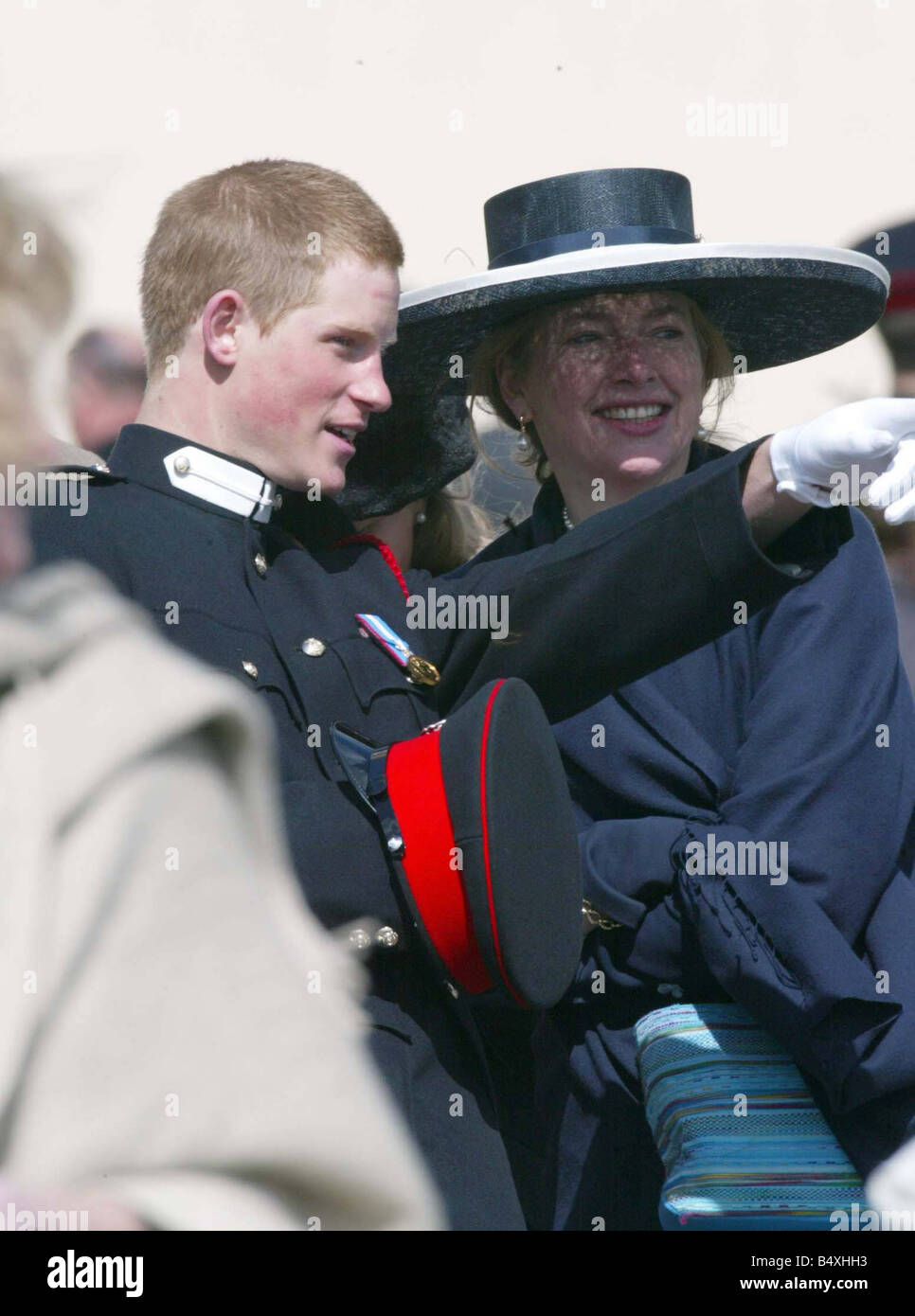 Prince Harry with his former nanny Tiggy Pettifor after The Sovereign s ...