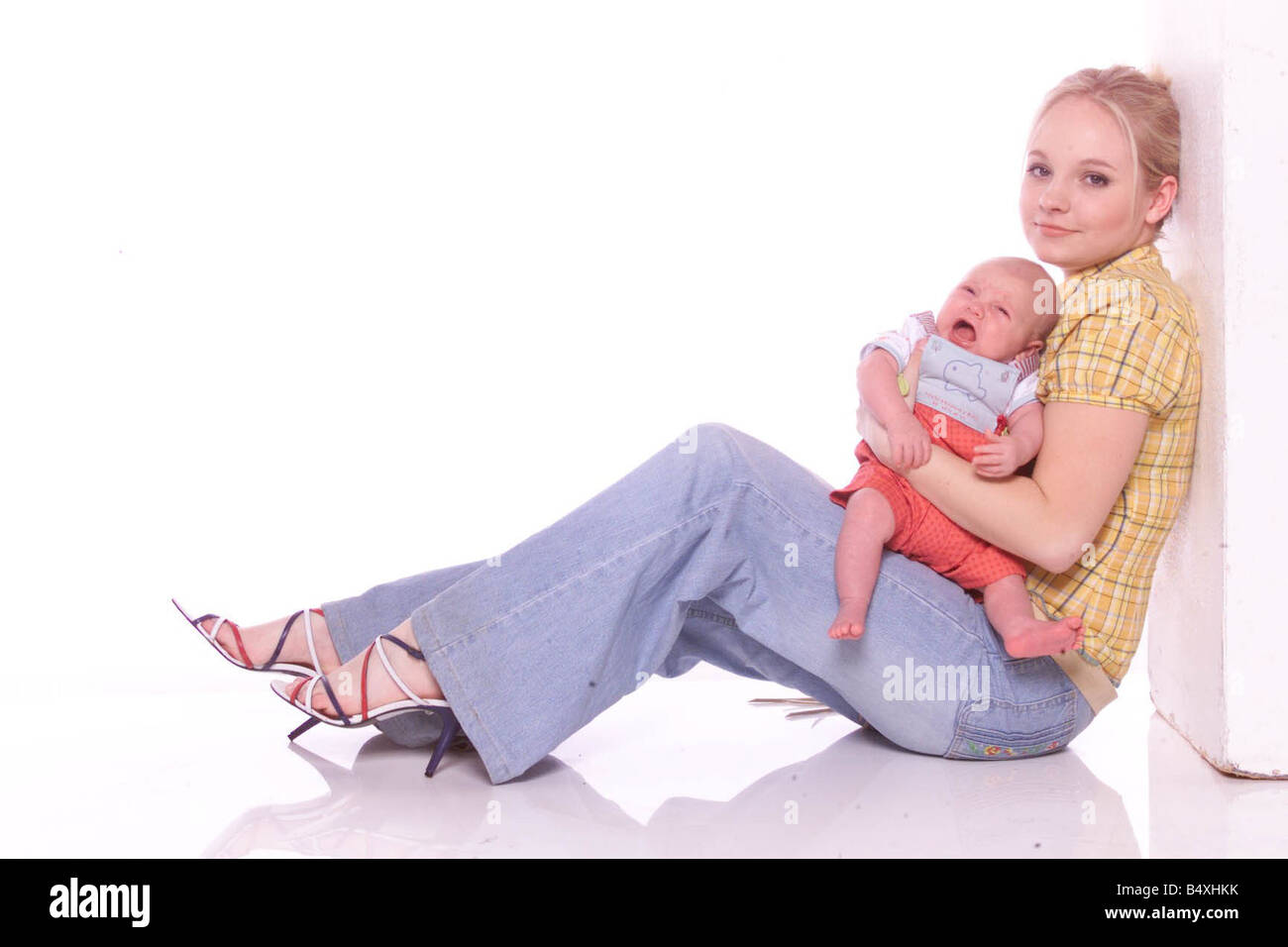 Georgia Moffett May 2002 Pictured with baby son Ty Georgia is the ...