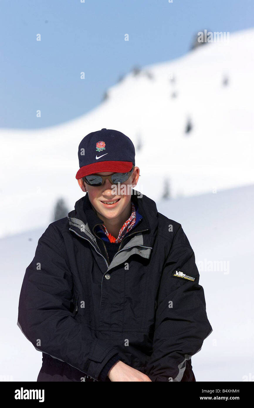 Prince Harry skiing in Klosters April 2000 Stock Photo - Alamy
