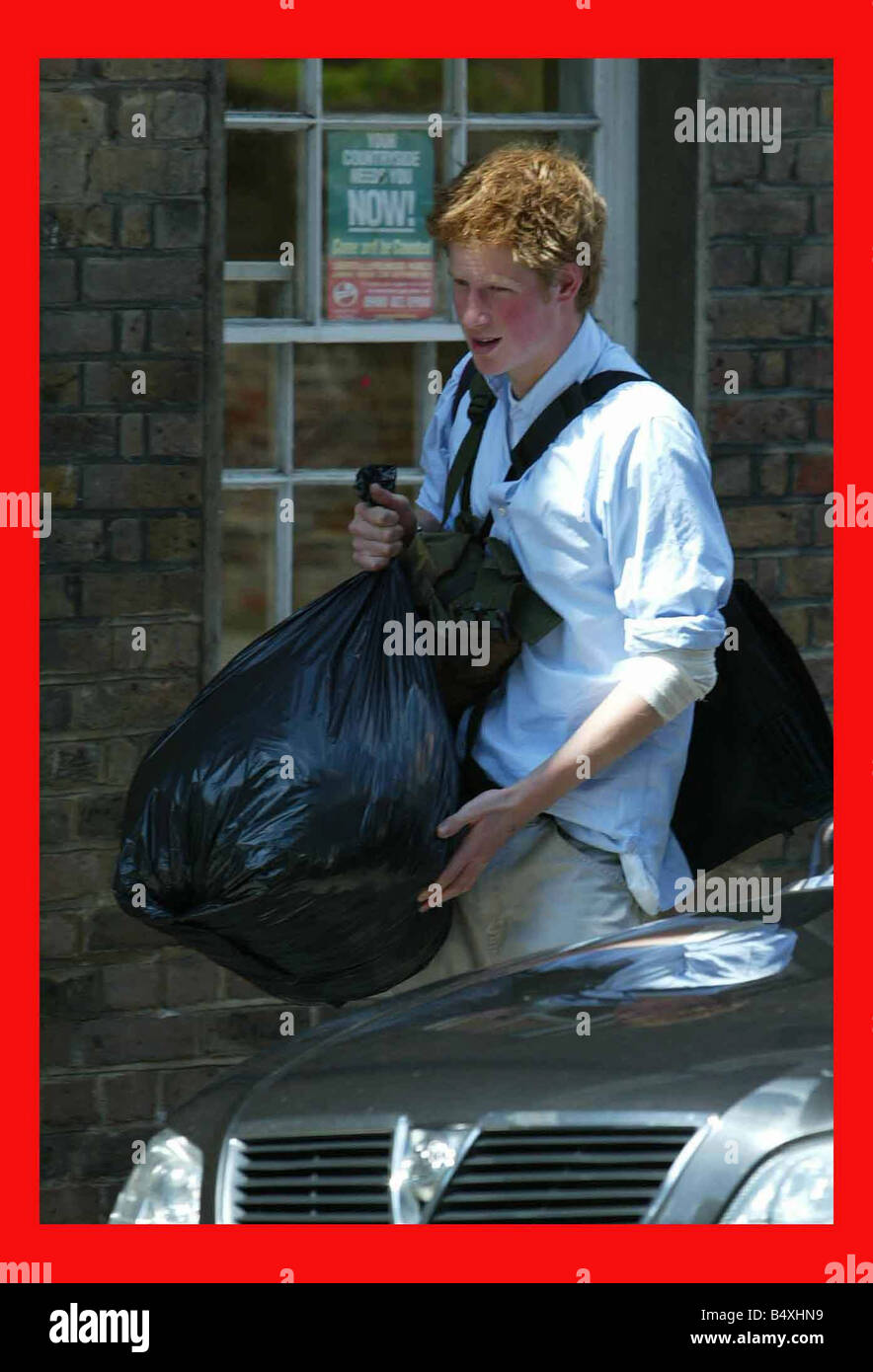 Prince Harry leaves Eton today with his luggage packed in bin liners ...