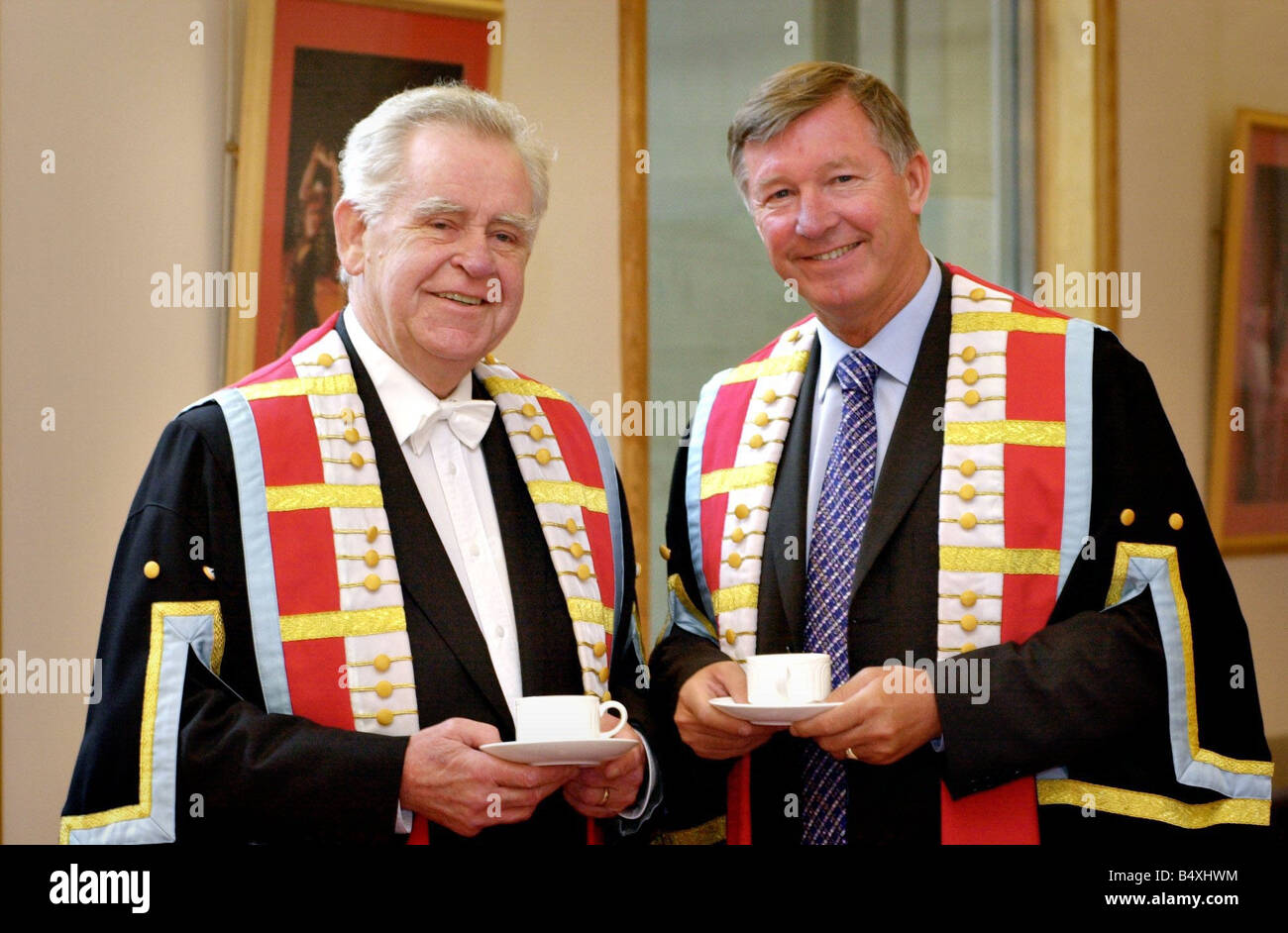 MAGNUS MAGNUSSON AND SIR ALEX FERGUSON July 2001 GET HONOURARY DEGREE ...