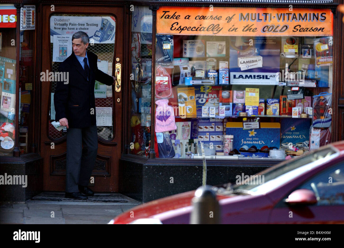 Paul Agutter recently released from prison picks up a prescription from ...