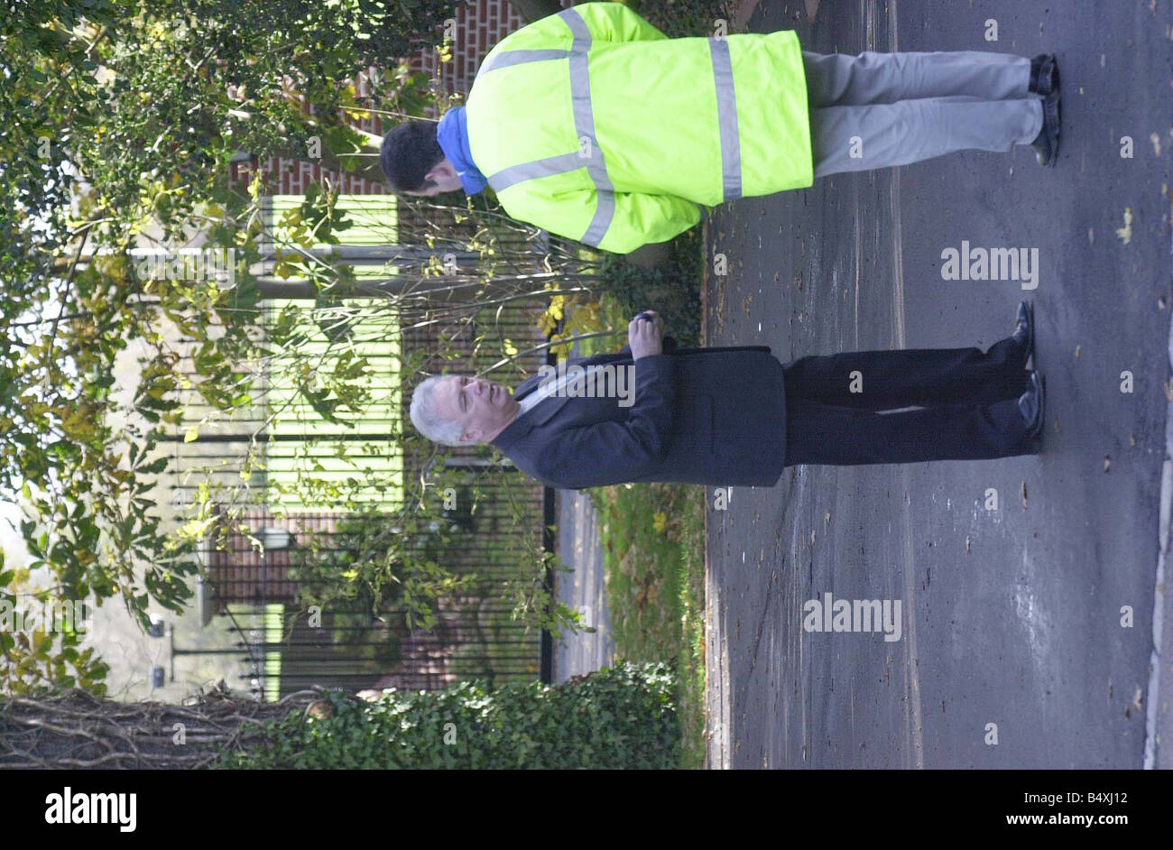 David and Victoria Beckham house security November 2002 Security work ...