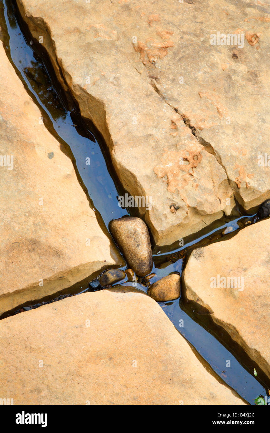 Cross Shaped Pool River Swale near Keld Swaledale Yorkshire Dales ...