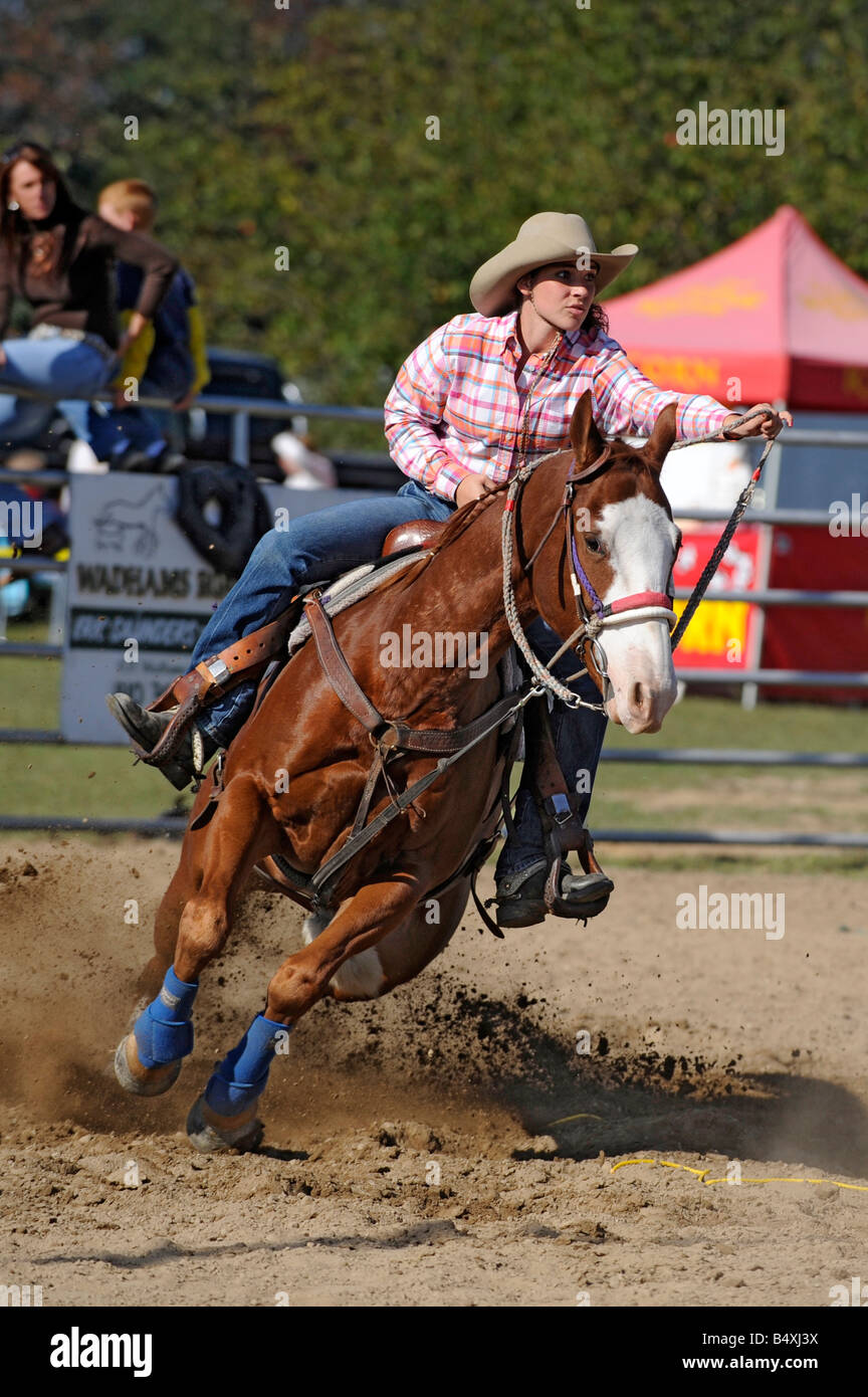 High School Boys and Girls Rodeo Competition Port Huron Michigan Stock ...