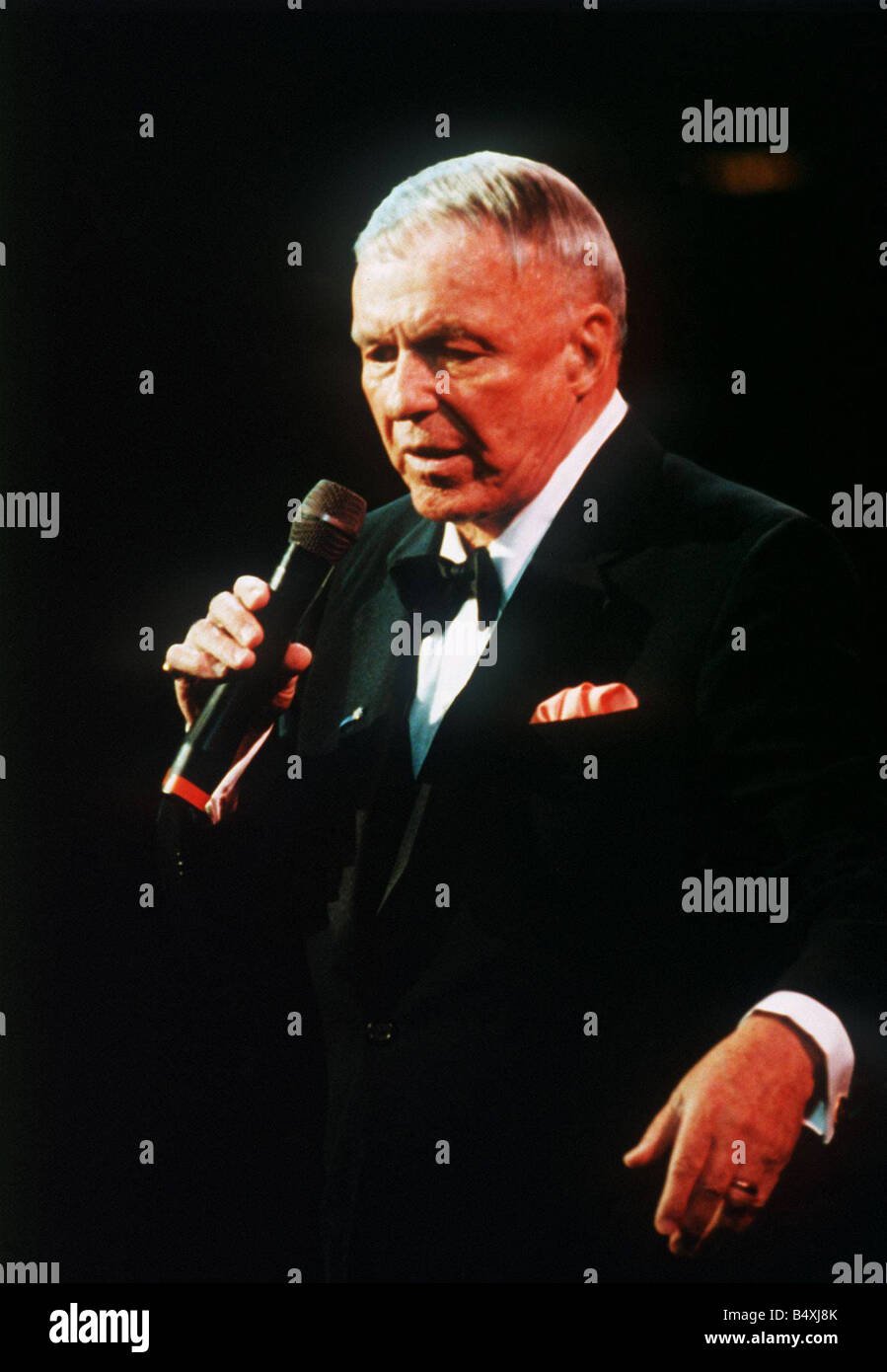 Frank Sinatra singer on stage The Royal Albert Hall London singing ...