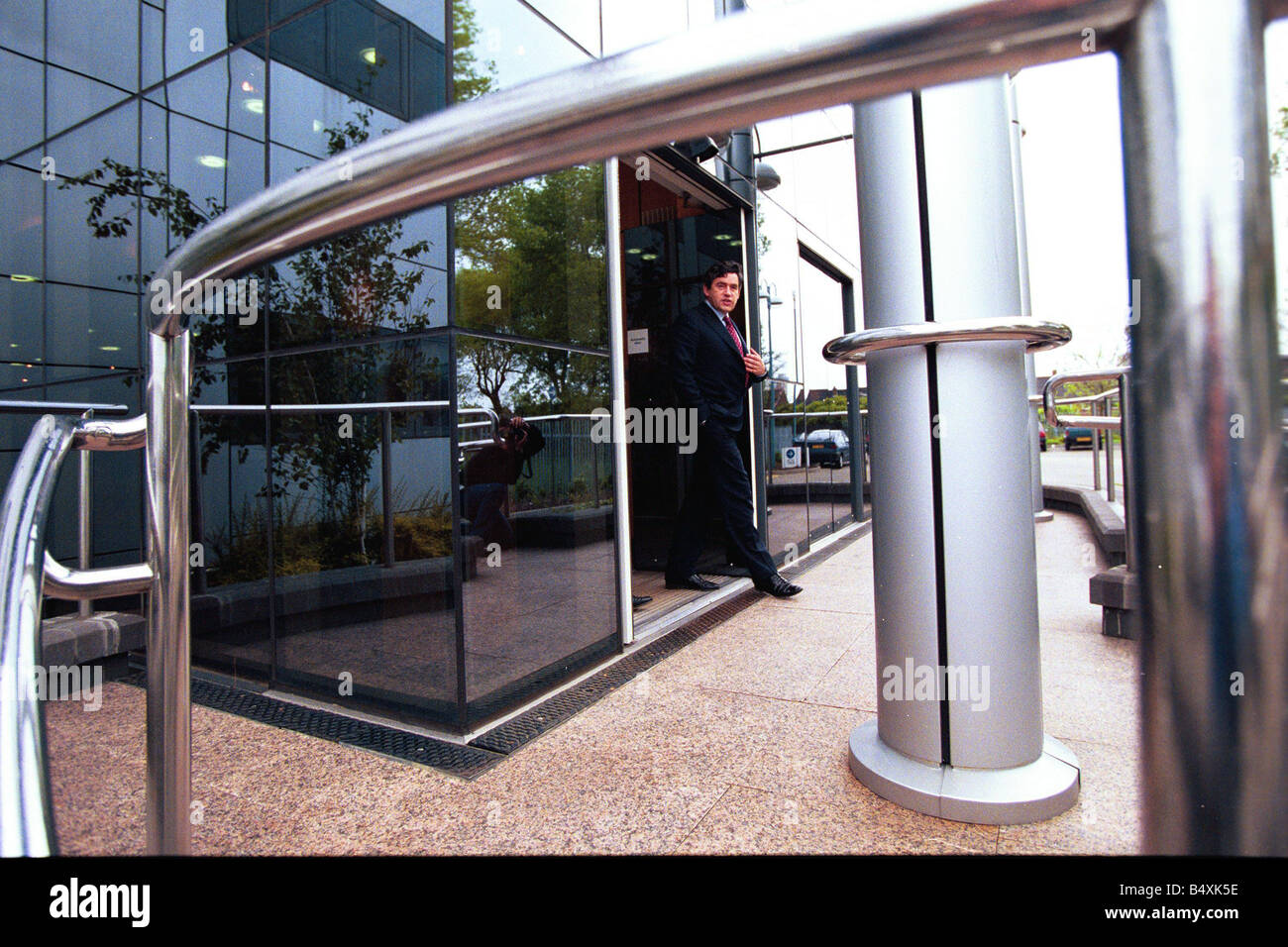 Gordon Brown who visited the Sage software company today Stock Photo ...