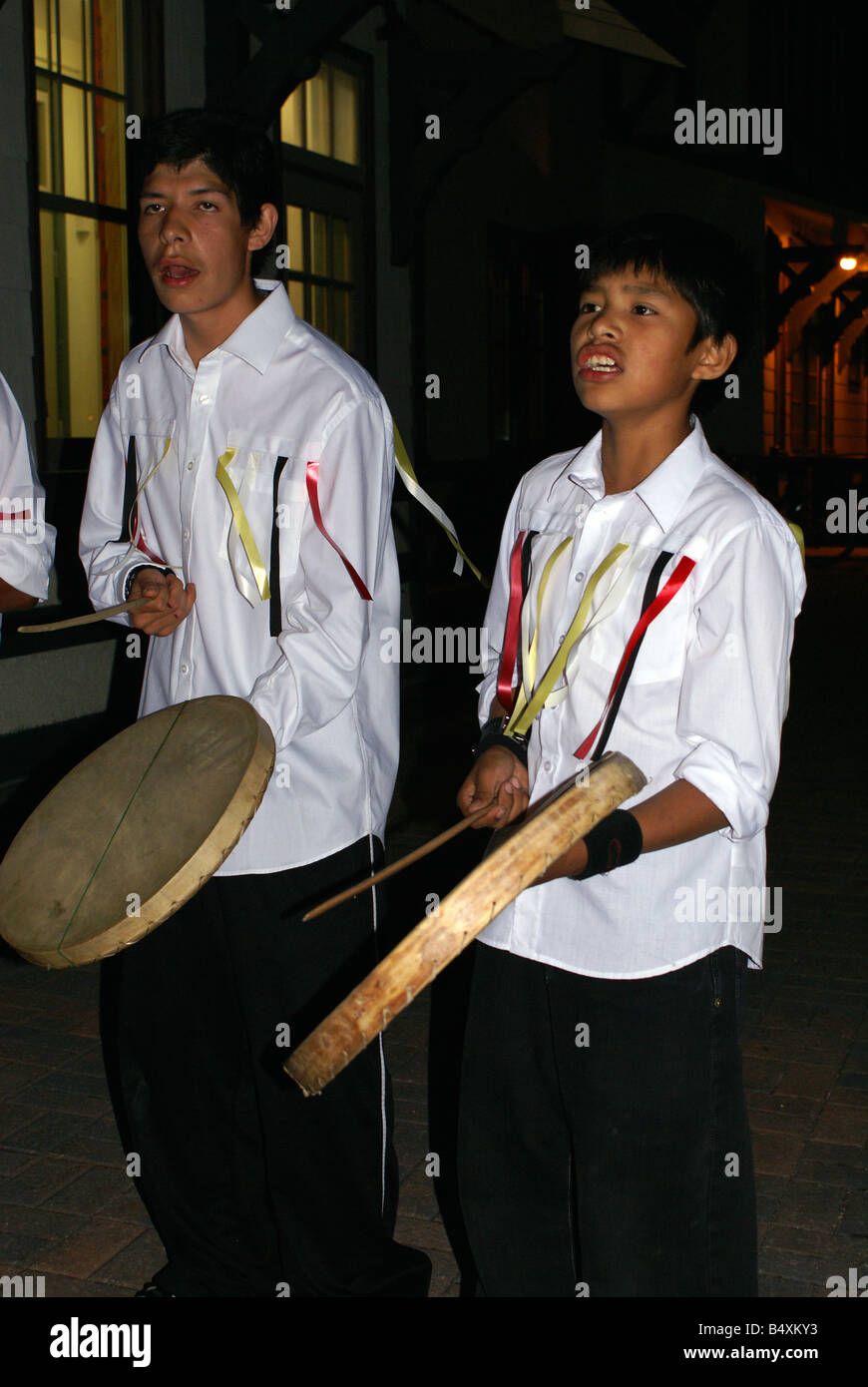 Inuit singers drummers Churchill Manitoba Stock Photo - Alamy