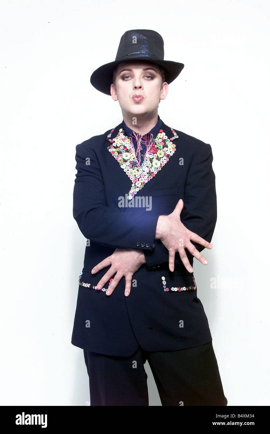 Boy George Pop Singer Culture Club Pictured at LWT Studios Stock Photo ...