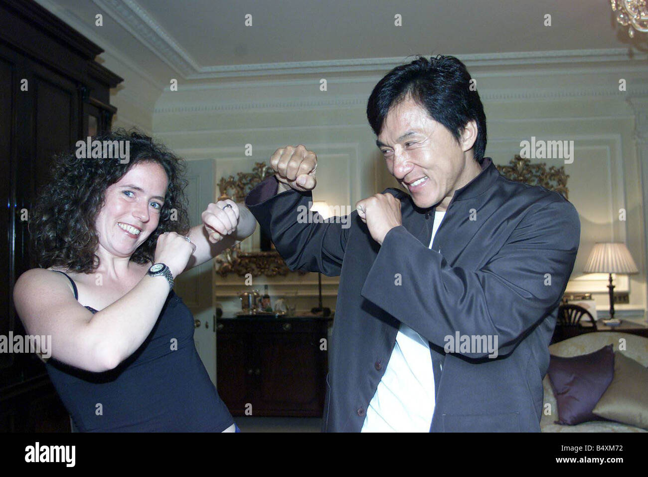 Mirror video critic Jessica Mellor August 2002 with Martial Arts actor ...