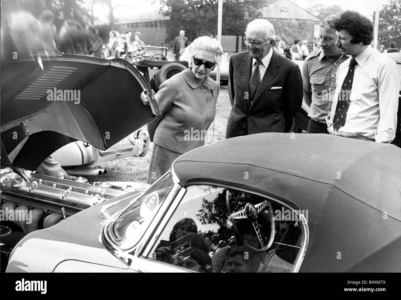 Sir William Lyons, founder and chairman of Jaguar Cars and Lady Lyons ...