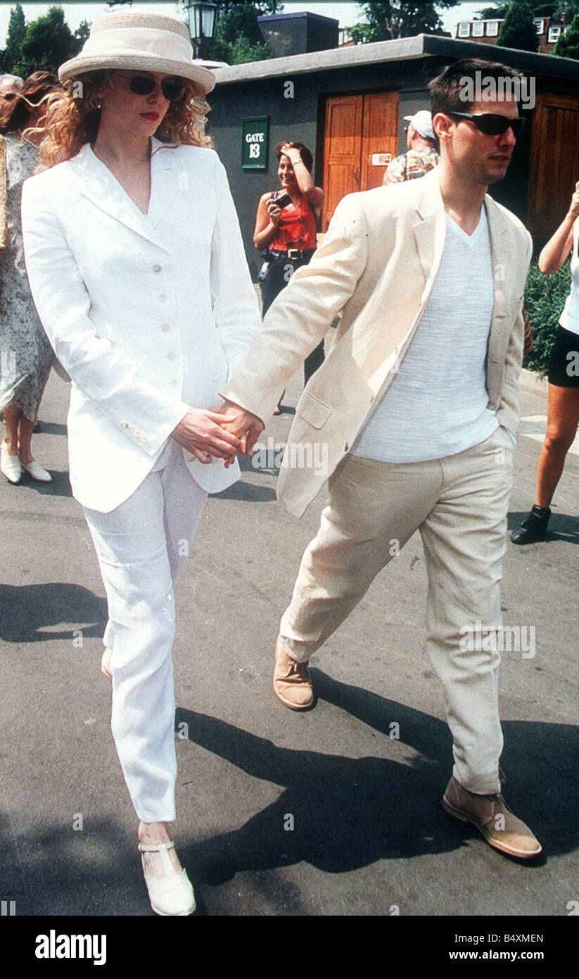 Nicole Kidman at Wimbledon for final Stock Photo - Alamy