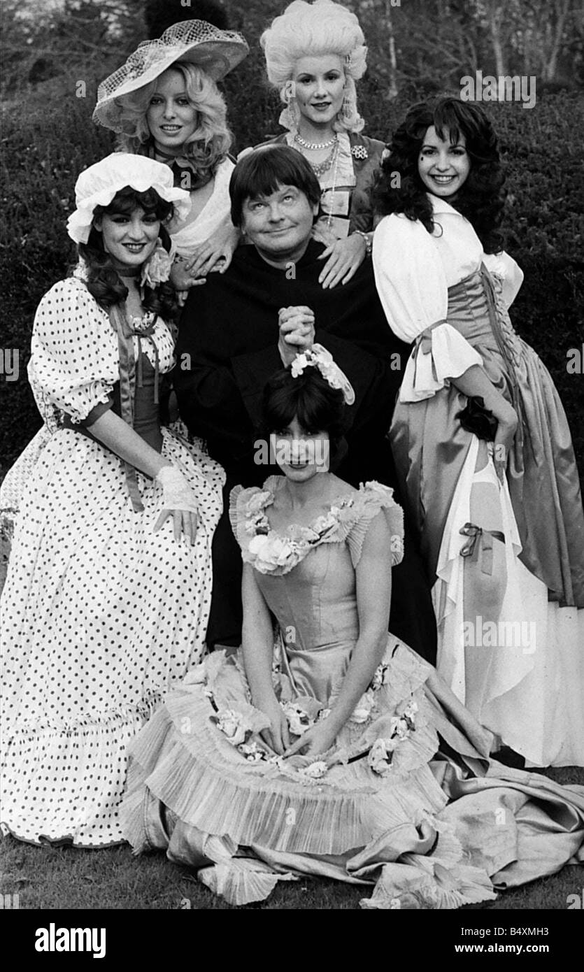 Benny Hill comedian with his Hill s Angels Stock Photo - Alamy