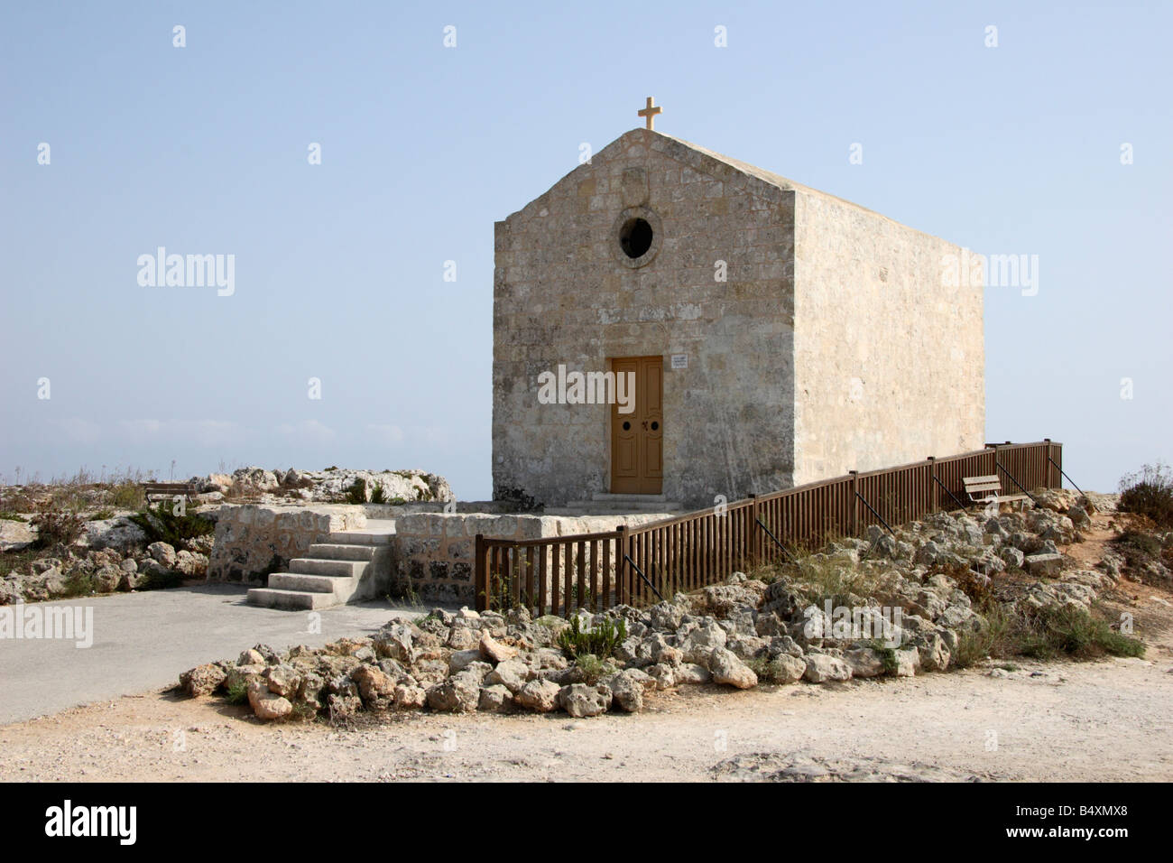 Dingli Chapel, high on the Clifftop near Dingli, Malta Stock Photo - Alamy