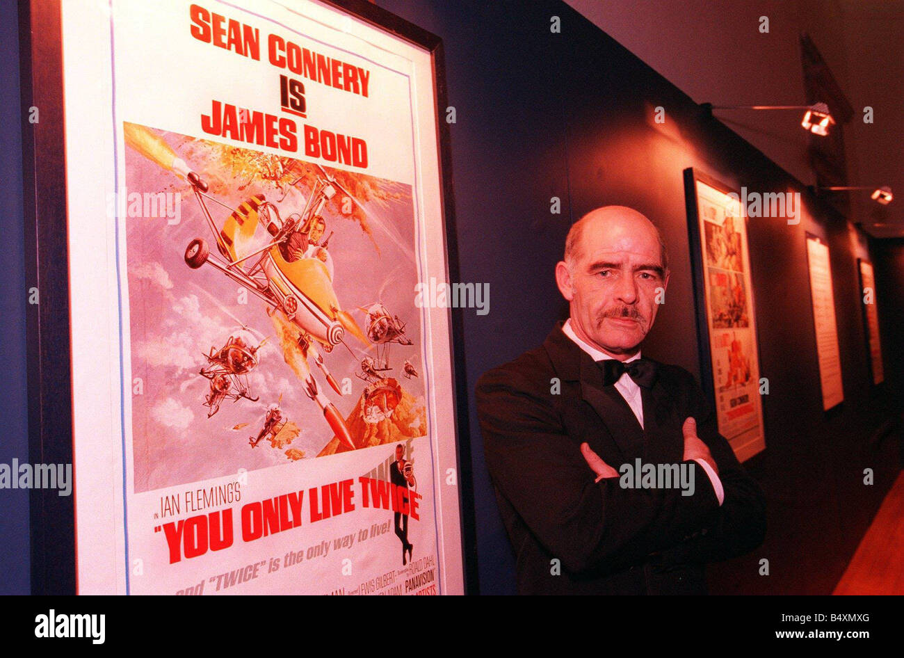 Sean Connery lookalike John Garland February 1998 arms folded at the ...