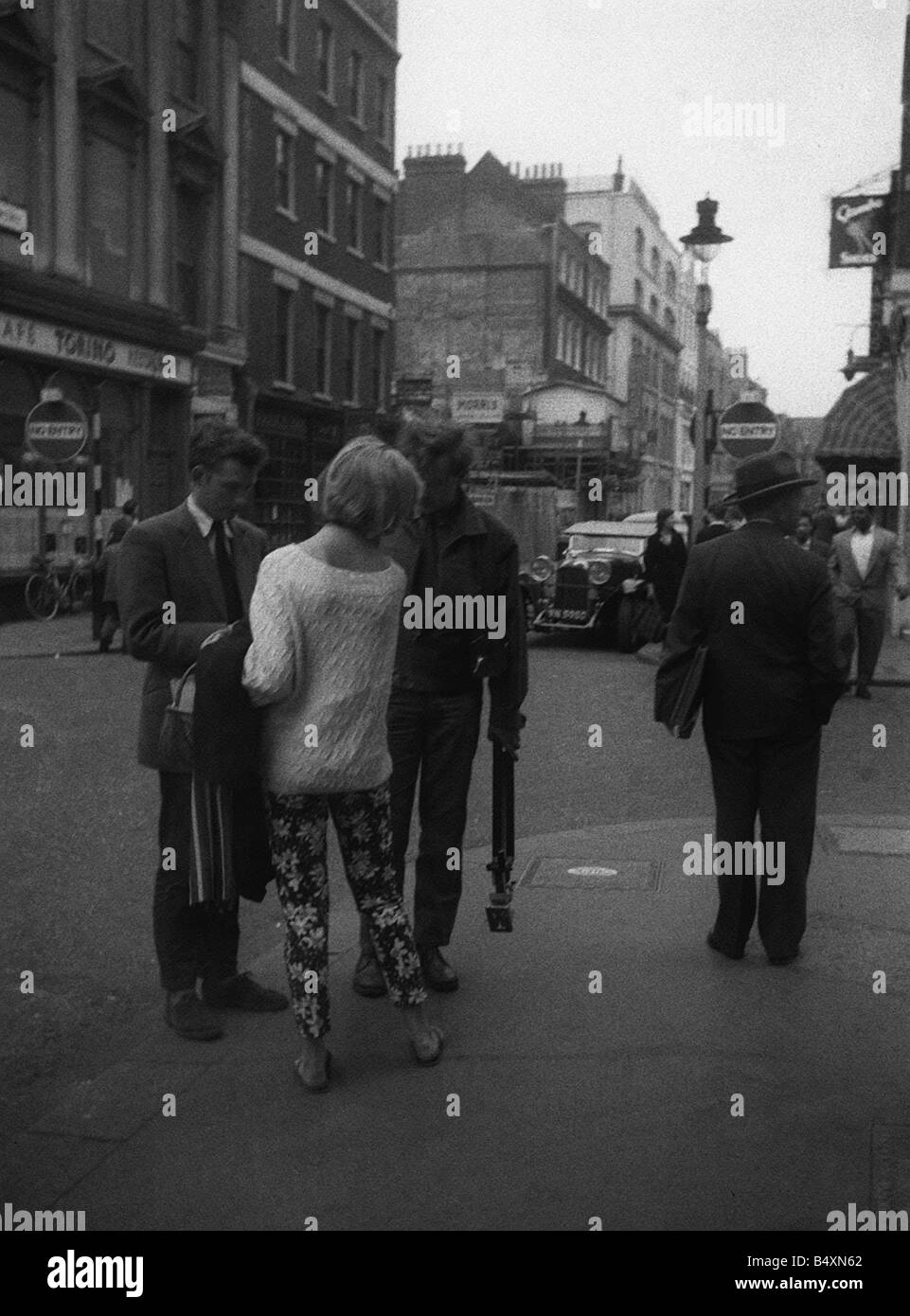 Youth fashion 1957 London A Daily Mirror model prepares for a fashion ...