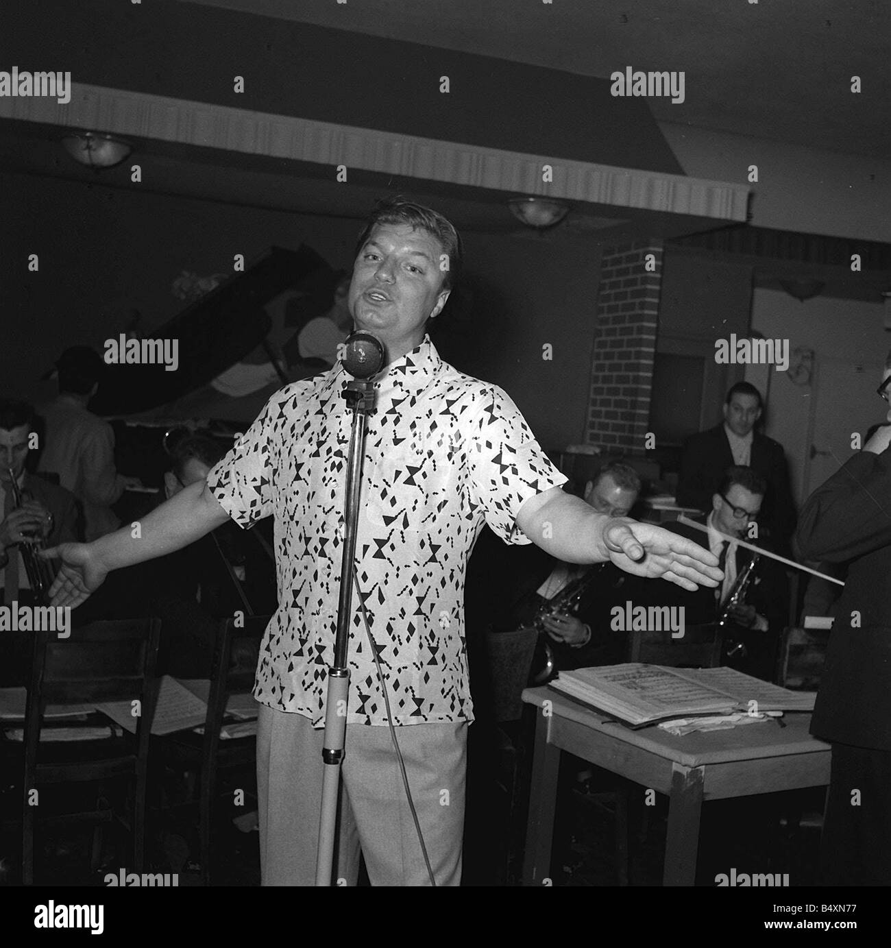 Guy Mitchell 1954 singer rehearsing at Caf Anglais Leicester Square The ...