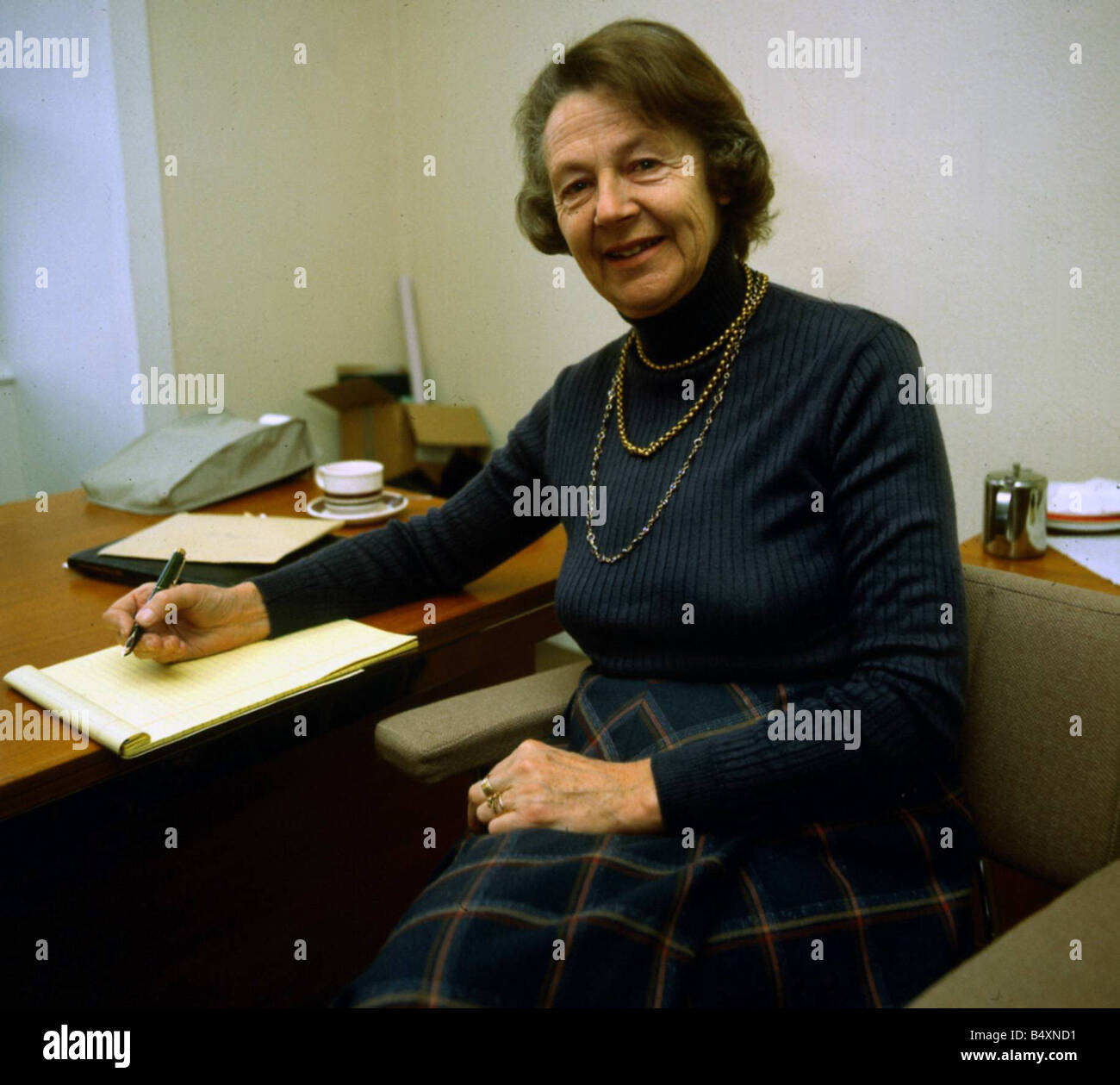 Jennifer Jenkins wife of Roy Jenkins MP March 1982 Stock Photo - Alamy