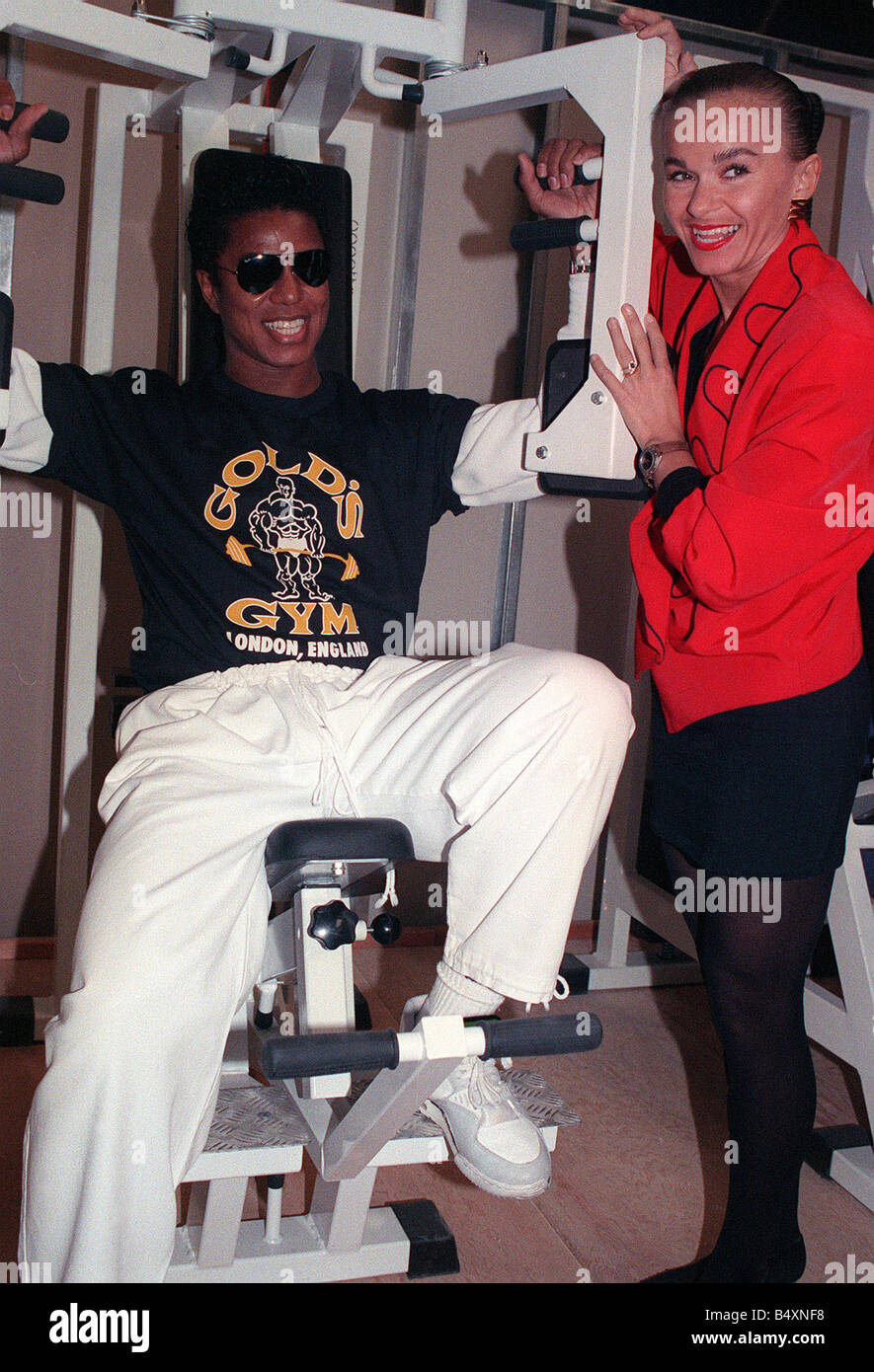 Jermaine Jackson Singer 1990 Stock Photo - Alamy