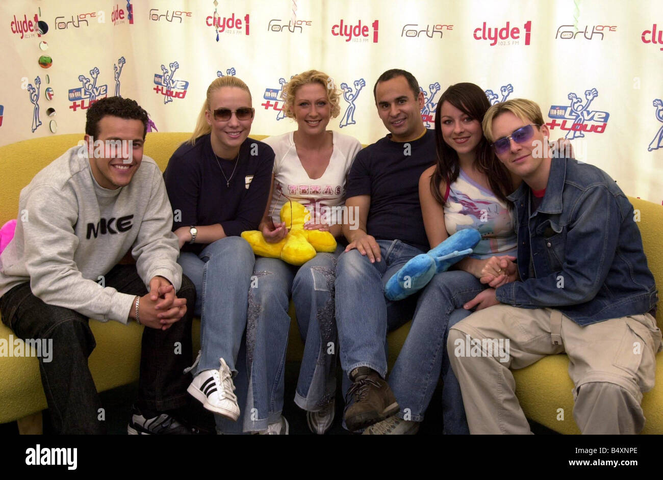 Steps backstage at concert with John Dingwall June 2001 Stock Photo - Alamy