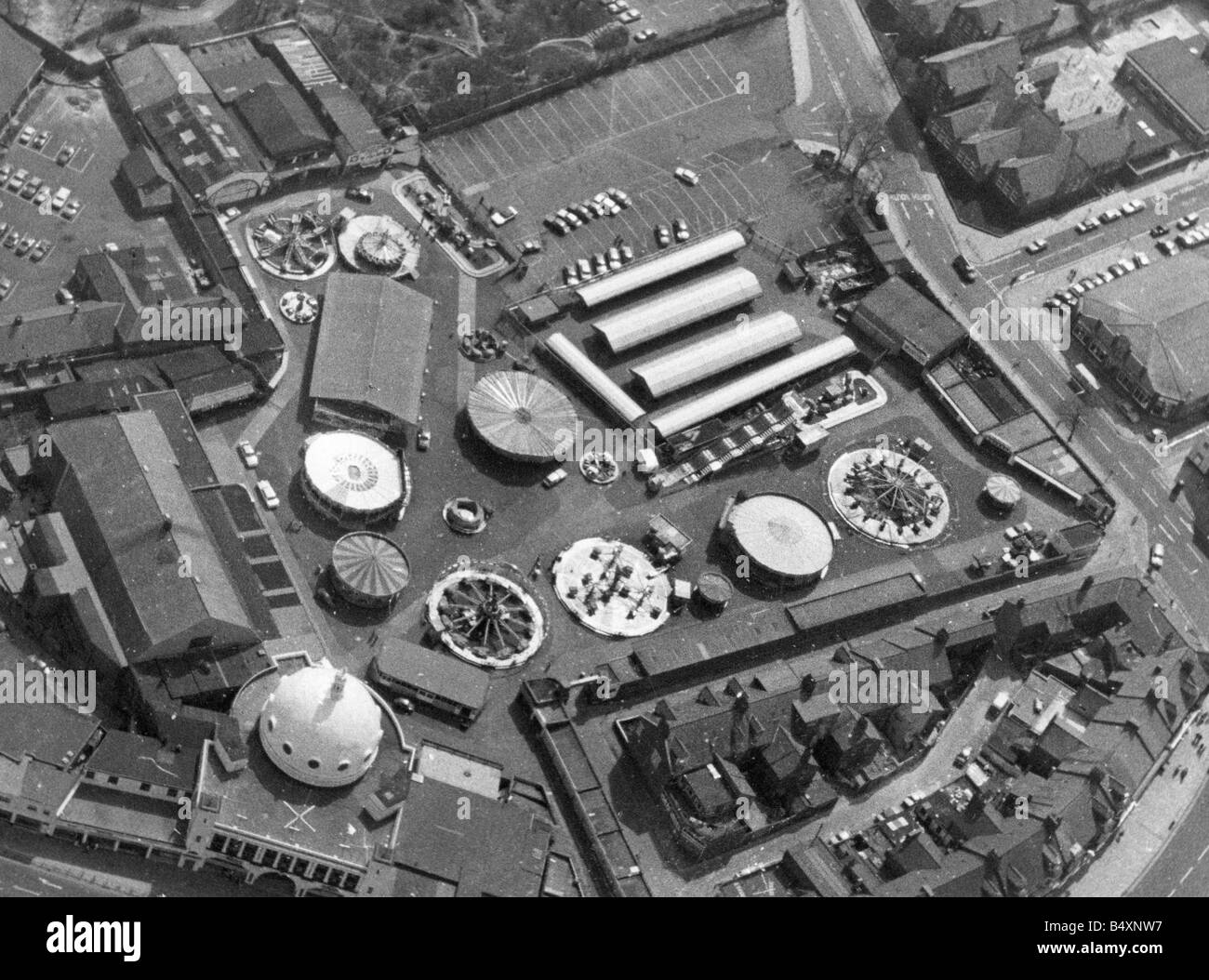 The Spanish City amusement park in Whitley Bay Aerial view of the site ...