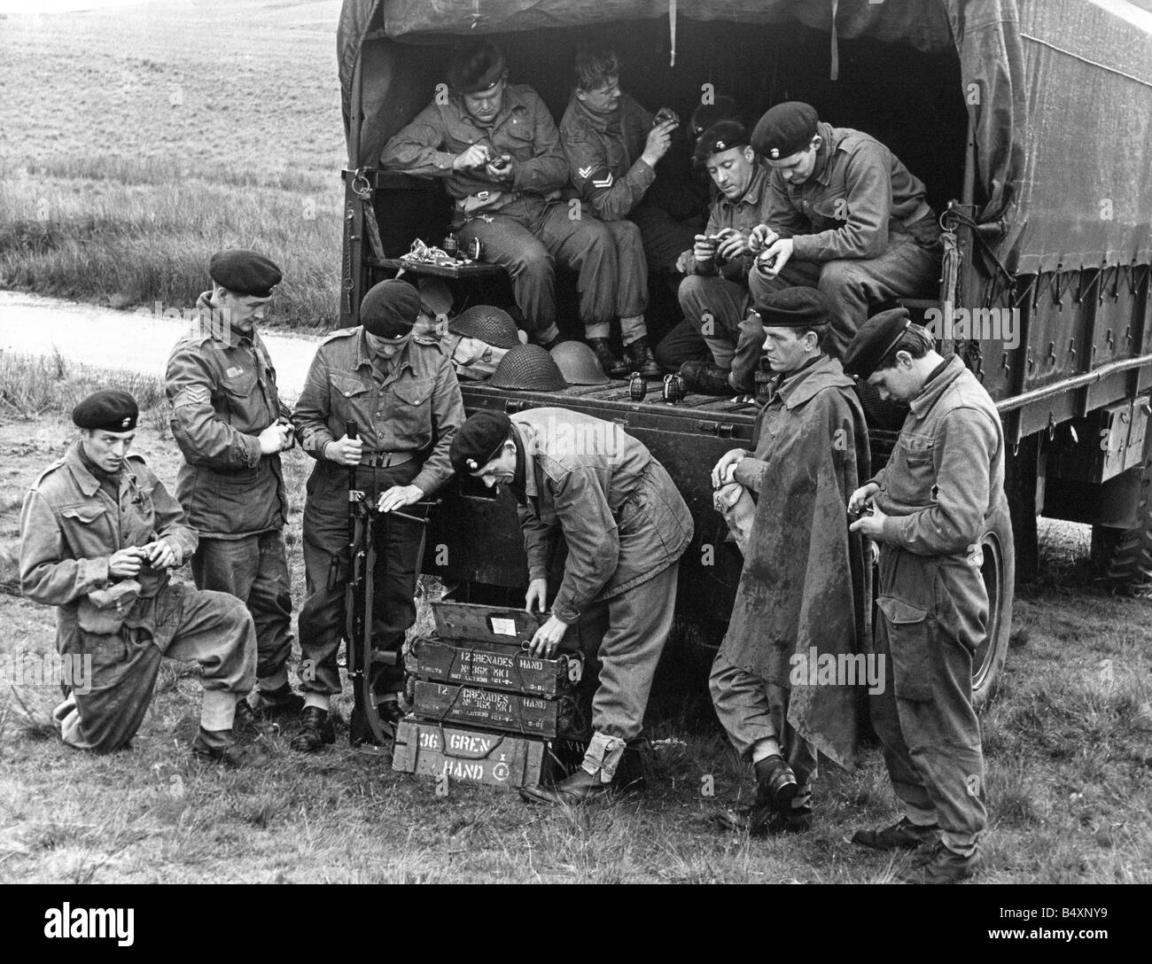 Out on the wild Welsh moors members of X Company the Royal ...