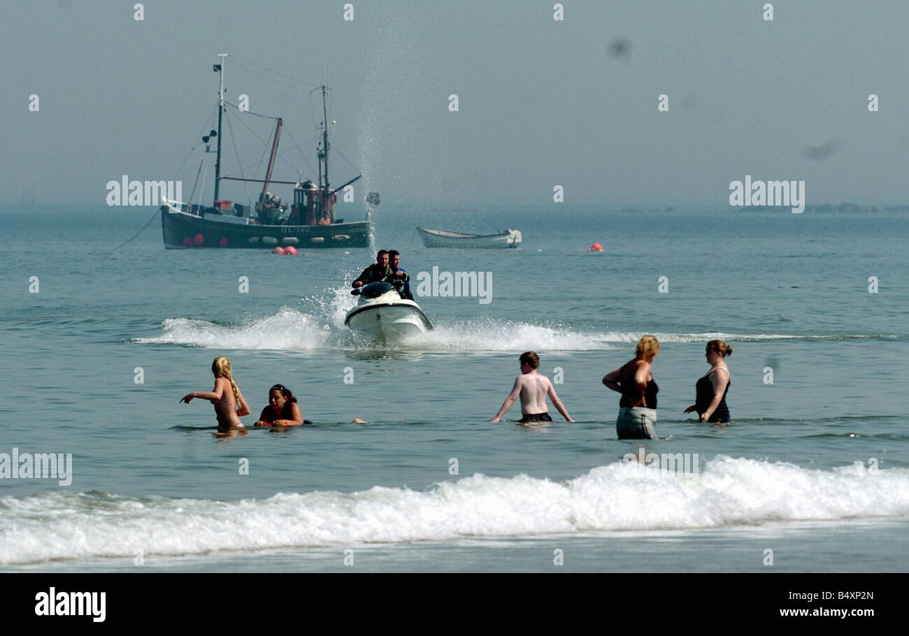 A jet ski at South Shields Beach Stock Photo - Alamy