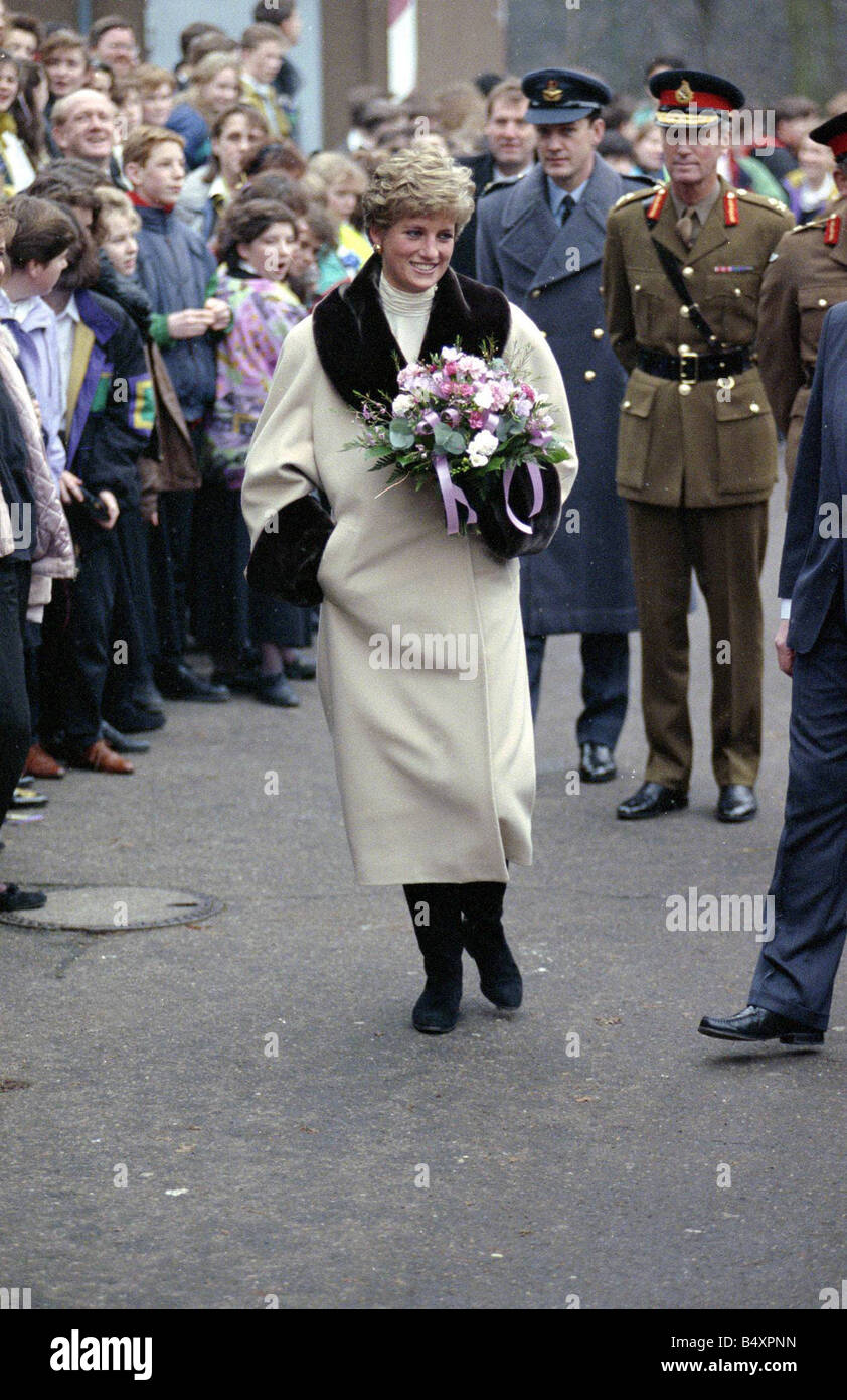 Princess Diana Overseas Visit Germany 20 12 1990 Stock Photo - Alamy