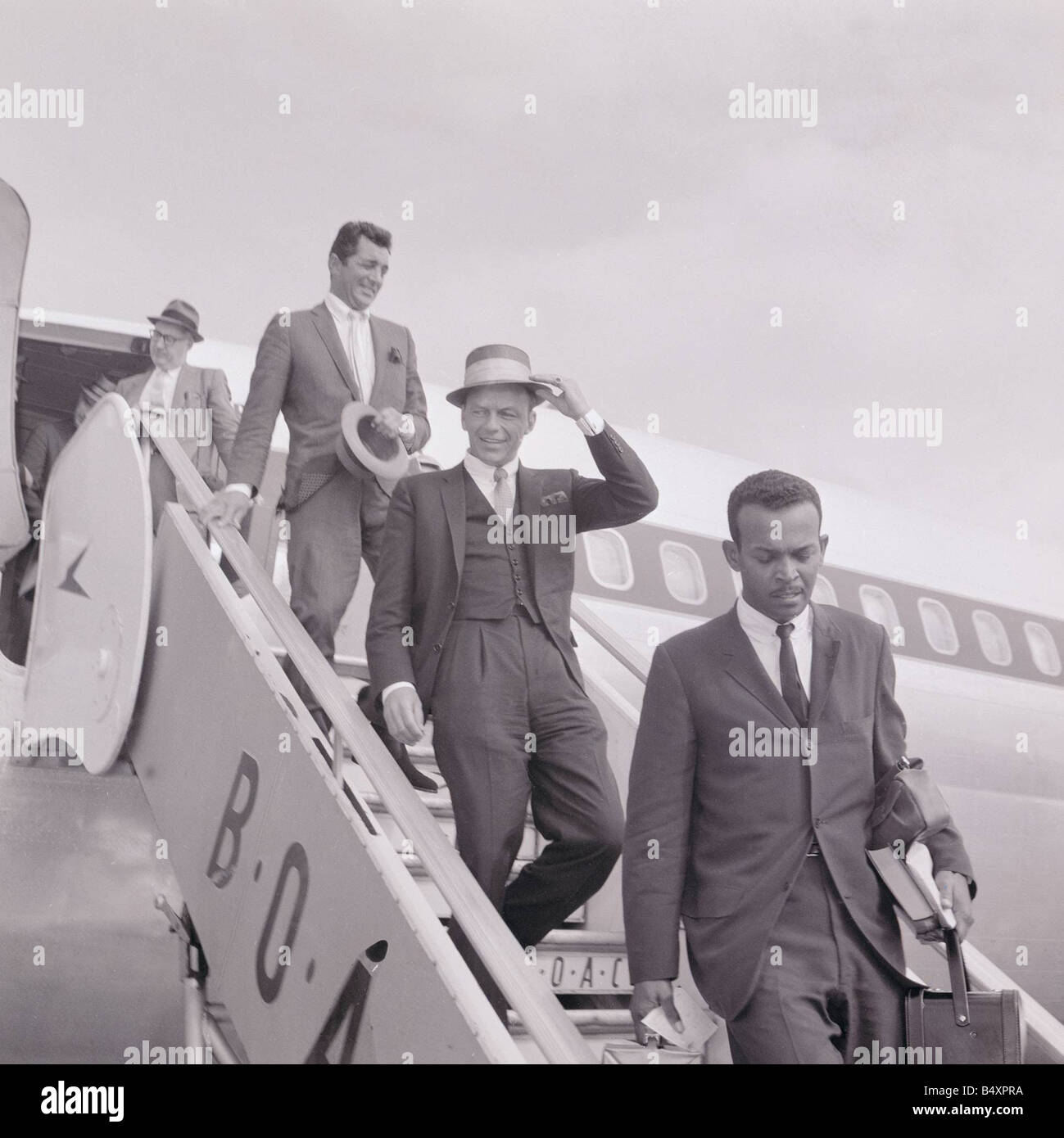 Frank Sinatra seen here arriving at Heathrow airport in the summer of ...