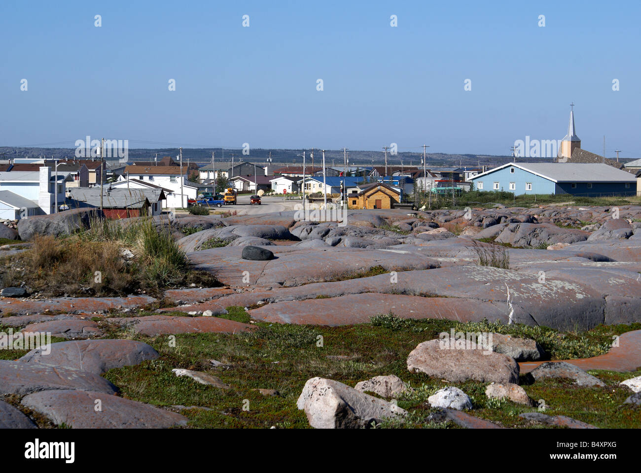 Churchill Manitoba town site on Hudson Bay Stock Photo - Alamy