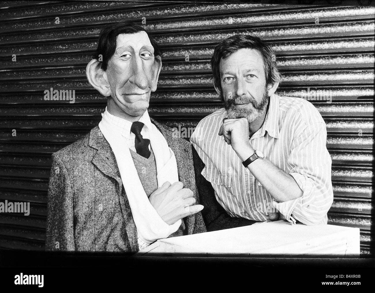 Peter Fluck creator of SPITTING IMAGE character Stock Photo - Alamy