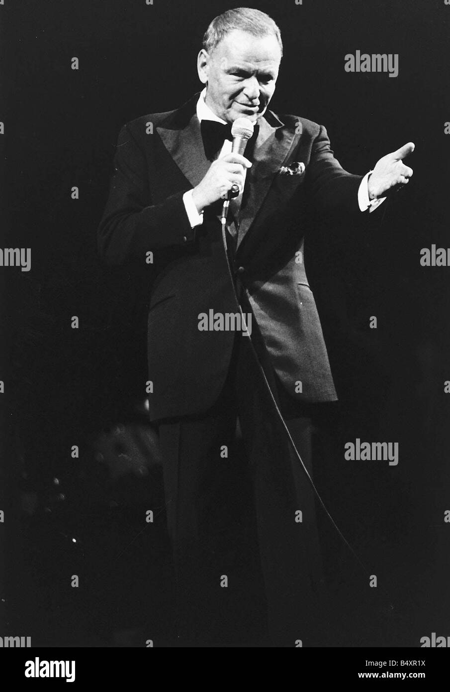Frank Sinatra during one of his smash hit concerts at the Albert hall ...