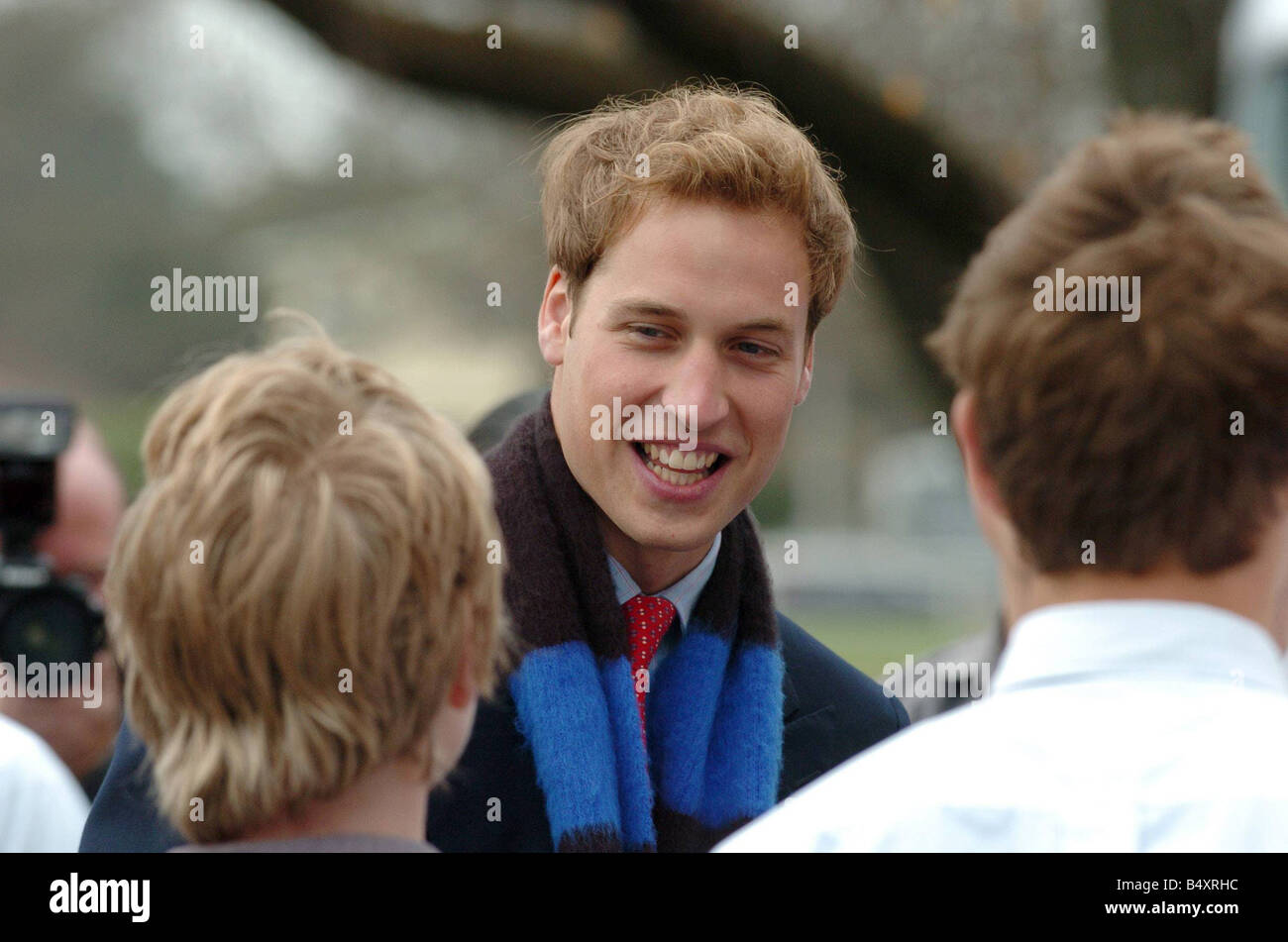 Prince William visits Christchurch High School for boys July 2005 2000s Stock Photo - Alamy